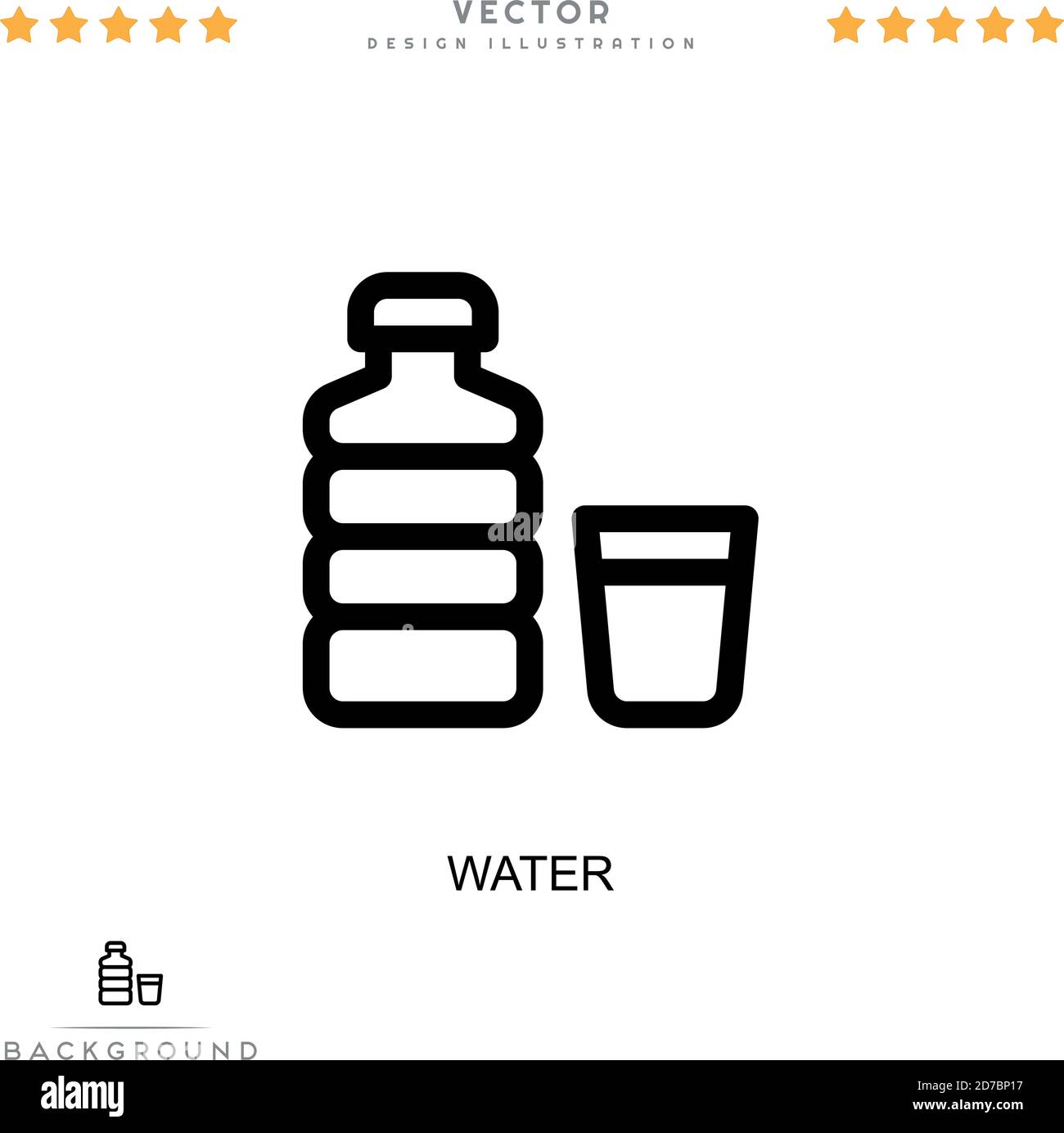 Water icon. Simple element from digital disruption collection. Line ...