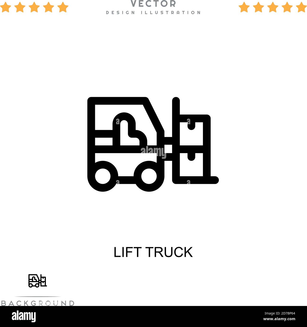 Lift truck icon. Simple element from digital disruption collection ...