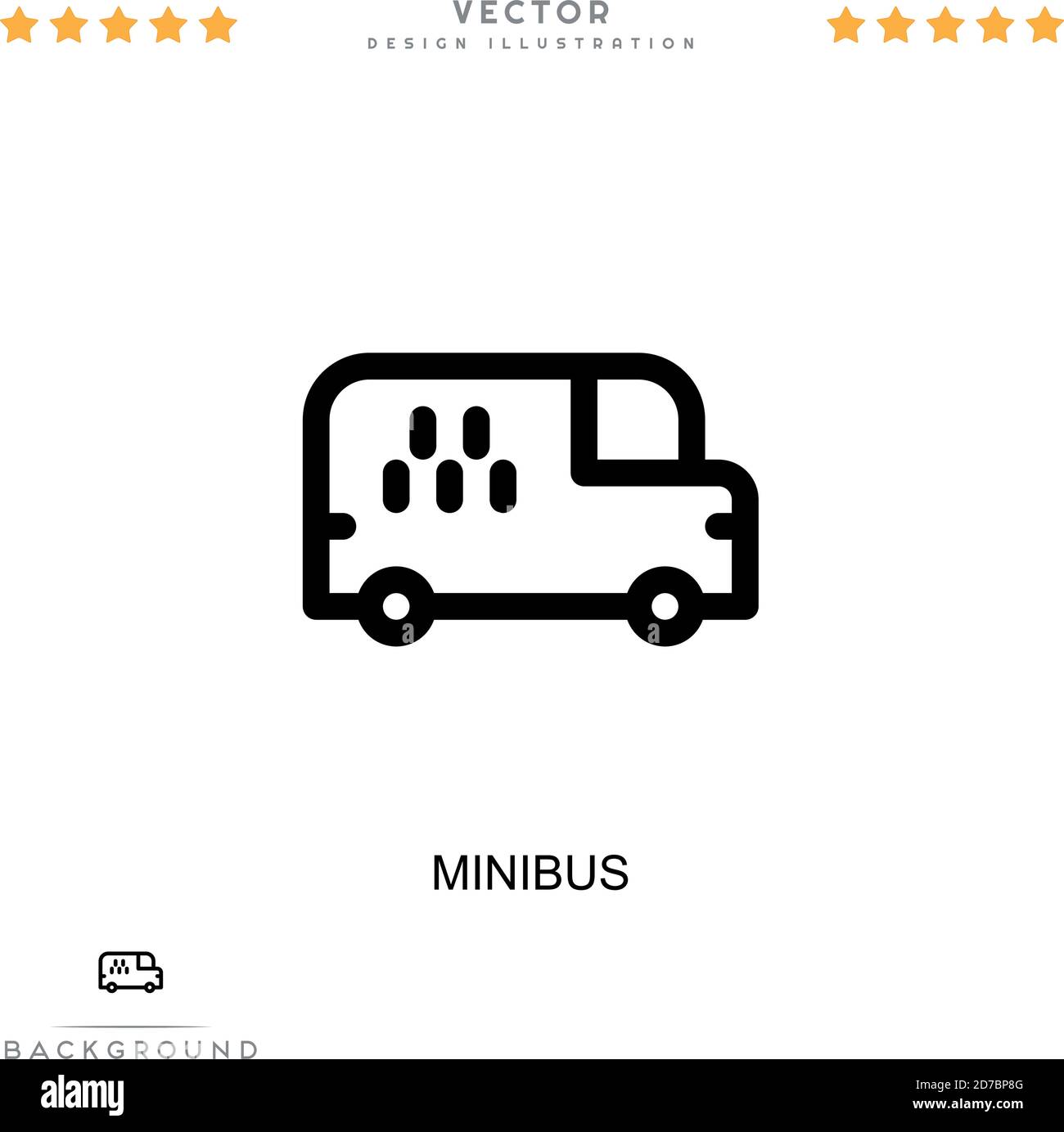 Minibus icon. Simple element from digital disruption collection. Line ...