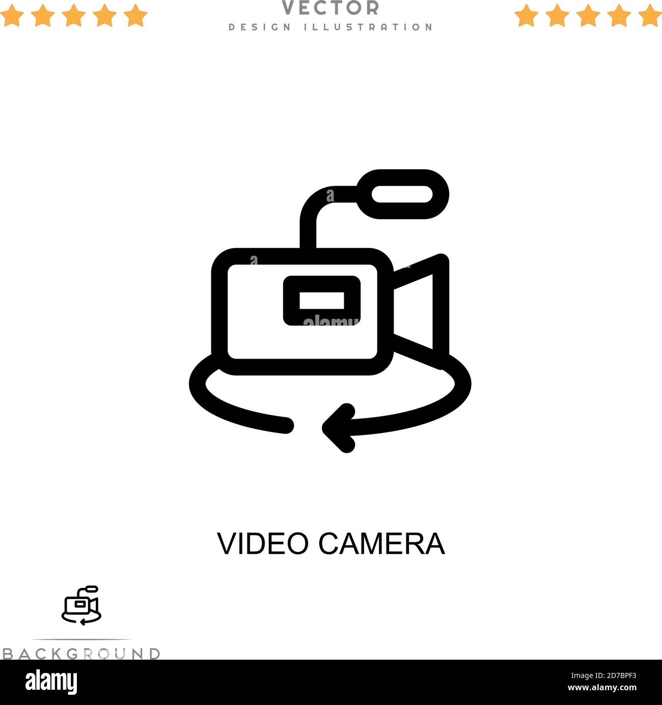 Video camera icon. Simple element from digital disruption collection ...