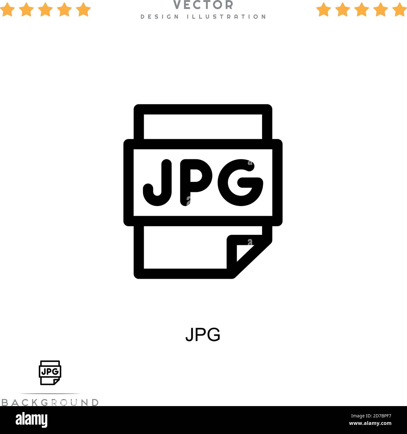 Jpg icon. Simple element from digital disruption collection. Line Jpg ...