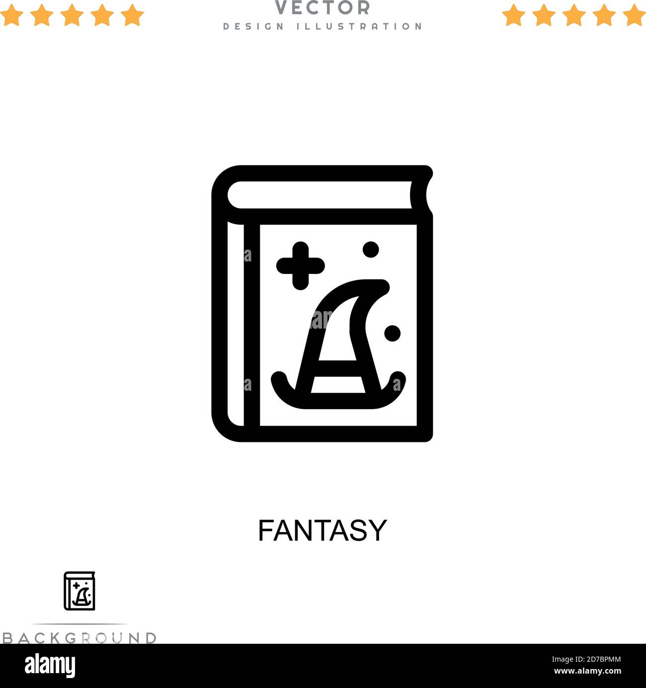 Fantasy icon. Simple element from digital disruption collection. Line ...