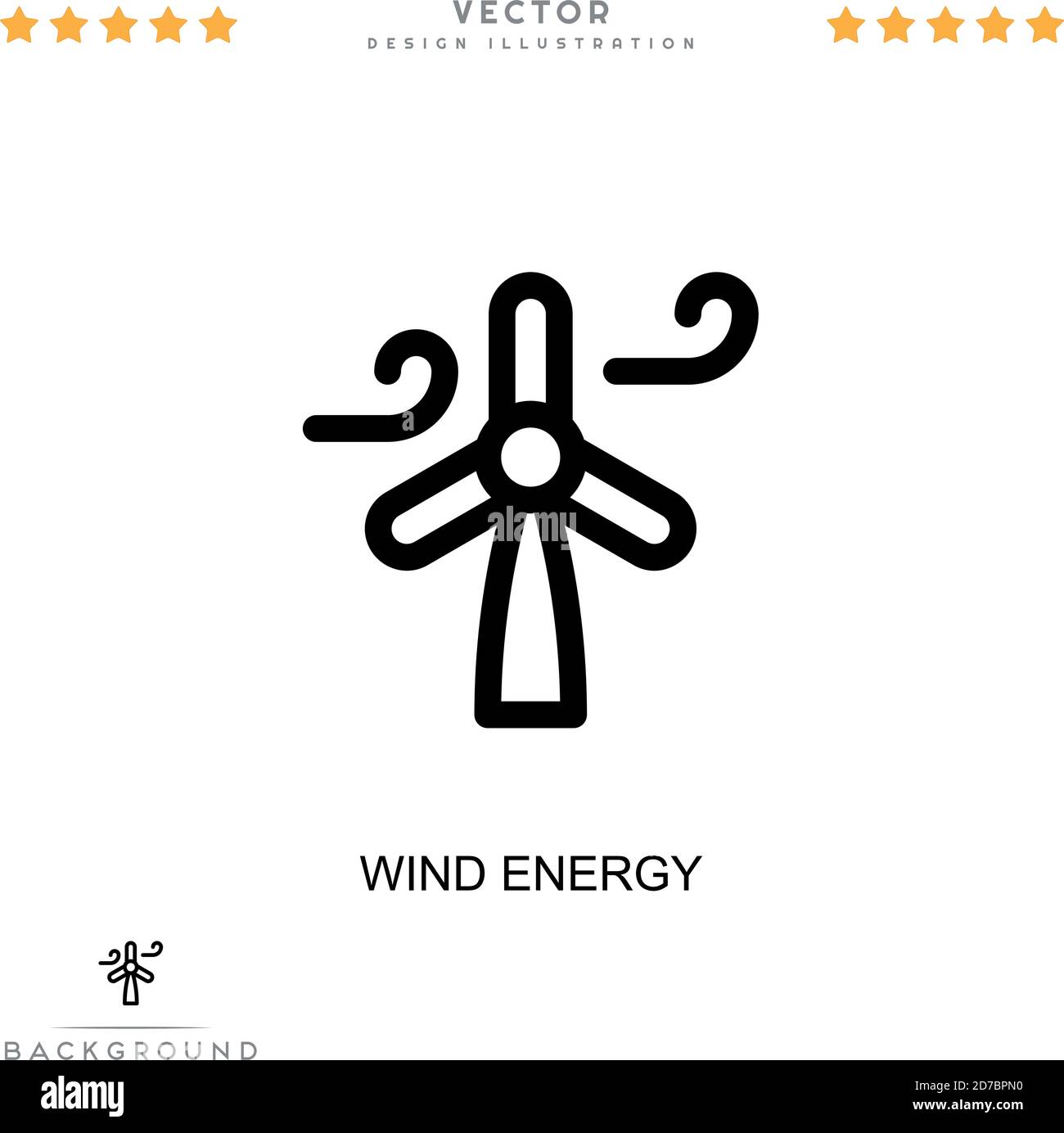Wind energy icon. Simple element from digital disruption collection ...