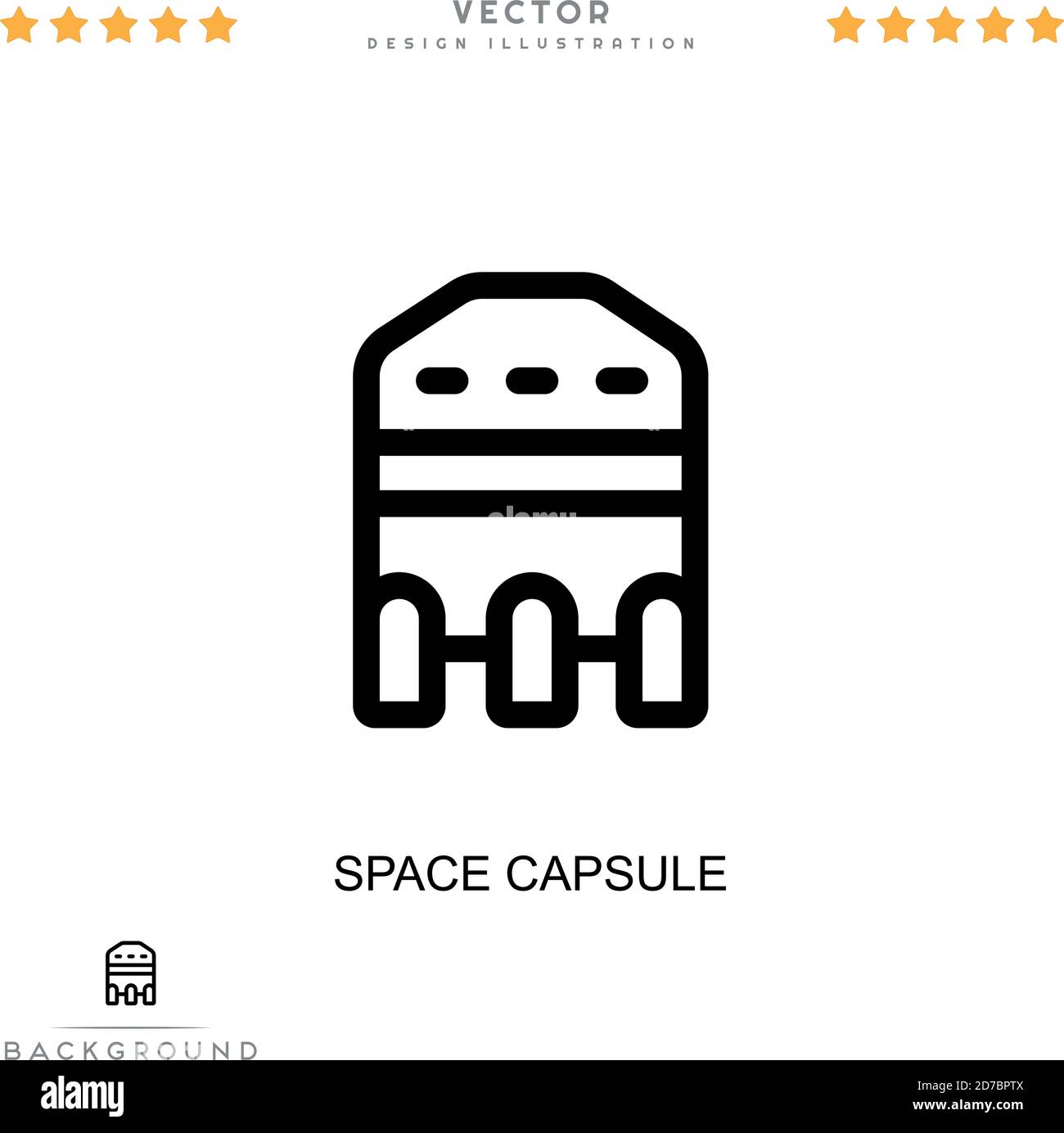 Space capsule icon. Simple element from digital disruption collection ...