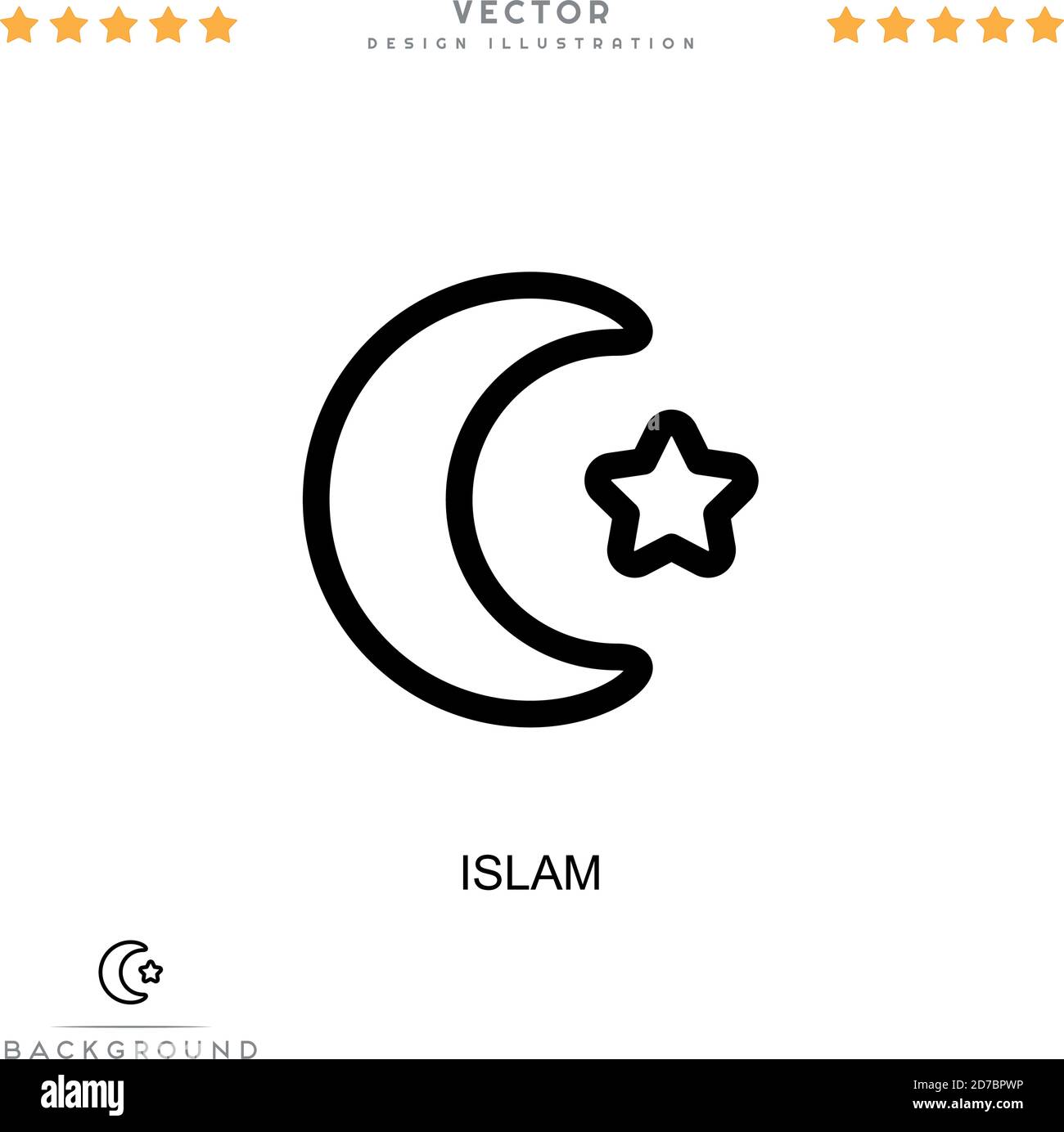 Islam icon. Simple element from digital disruption collection. Line ...