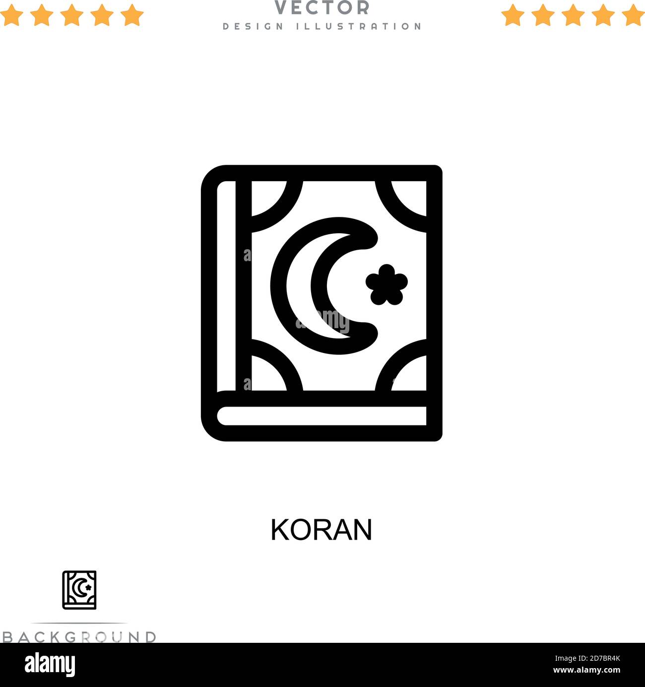Koran icon. Simple element from digital disruption collection. Line ...