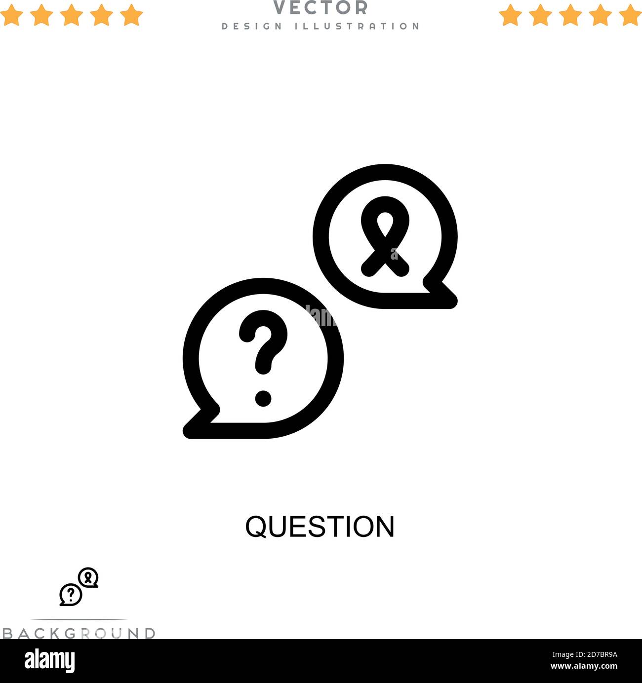 Question icon. Simple element from digital disruption collection. Line ...