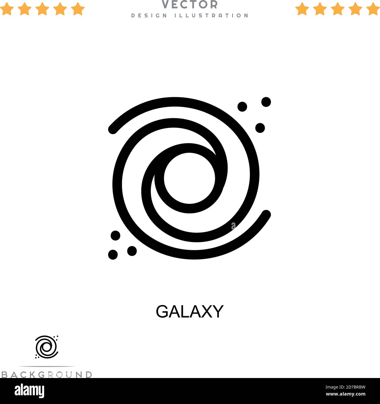 Galaxy icon. Simple element from digital disruption collection. Line ...