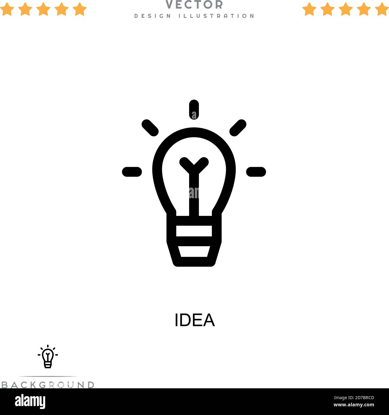 Idea icon. Simple element from digital disruption collection. Line Idea ...