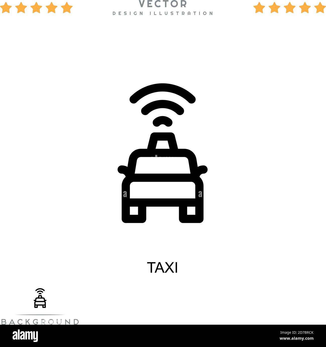 Taxi icon. Simple element from digital disruption collection. Line Taxi ...