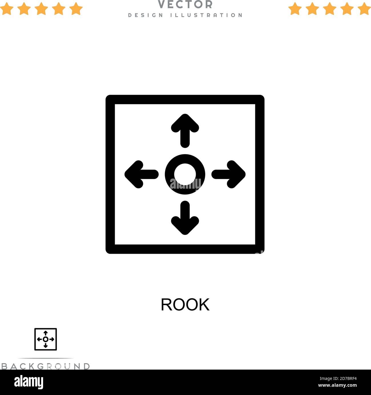 Rook icon. Simple element from digital disruption collection. Line Rook ...