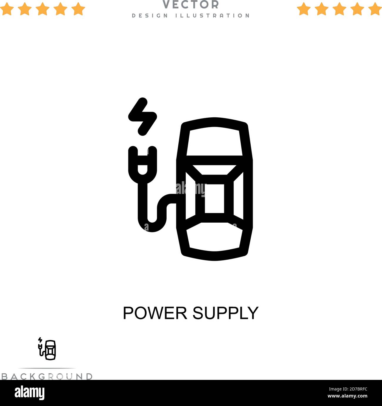 Power supply icon. Simple element from digital disruption collection ...