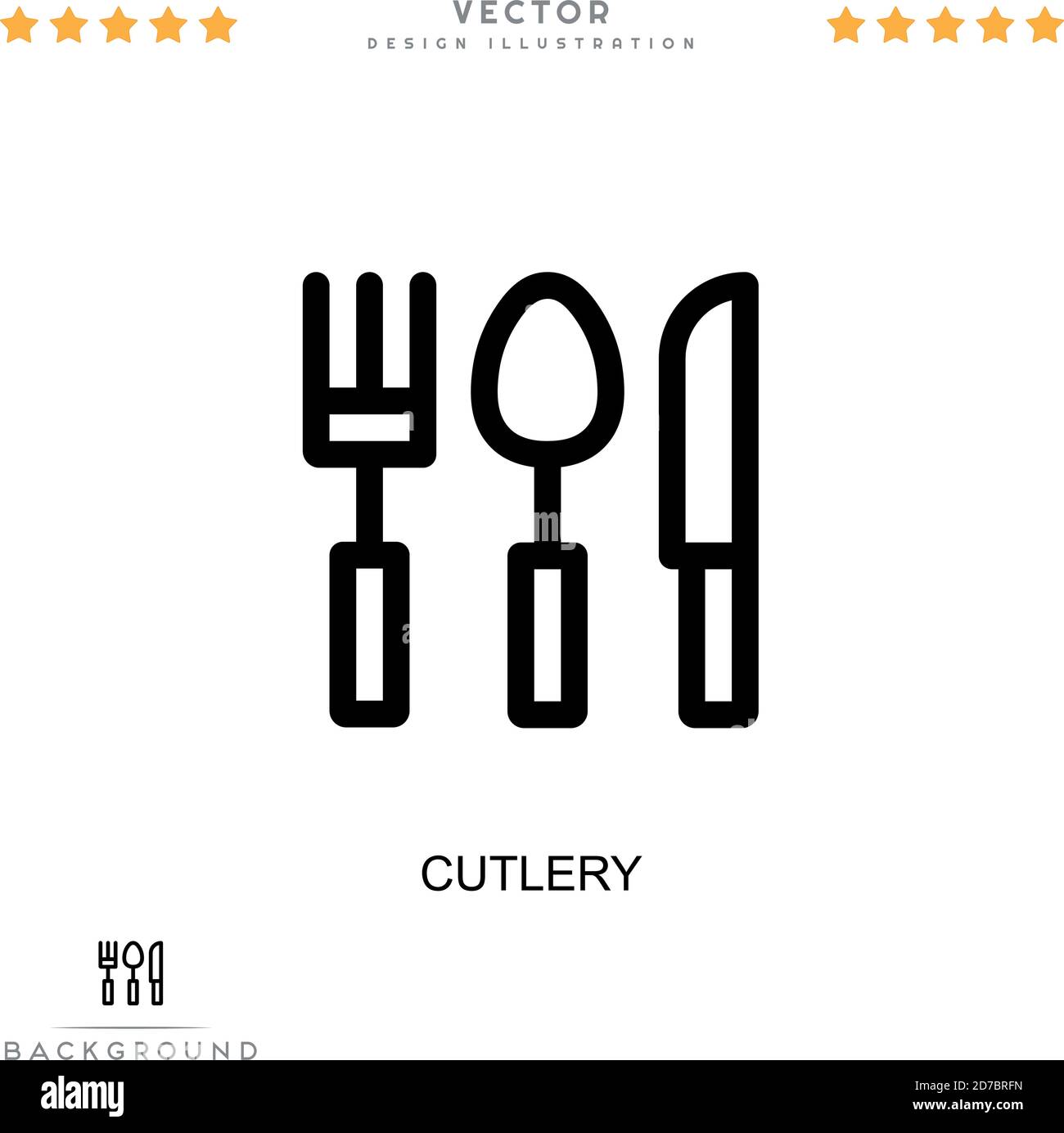 Cutlery icon. Simple element from digital disruption collection. Line ...