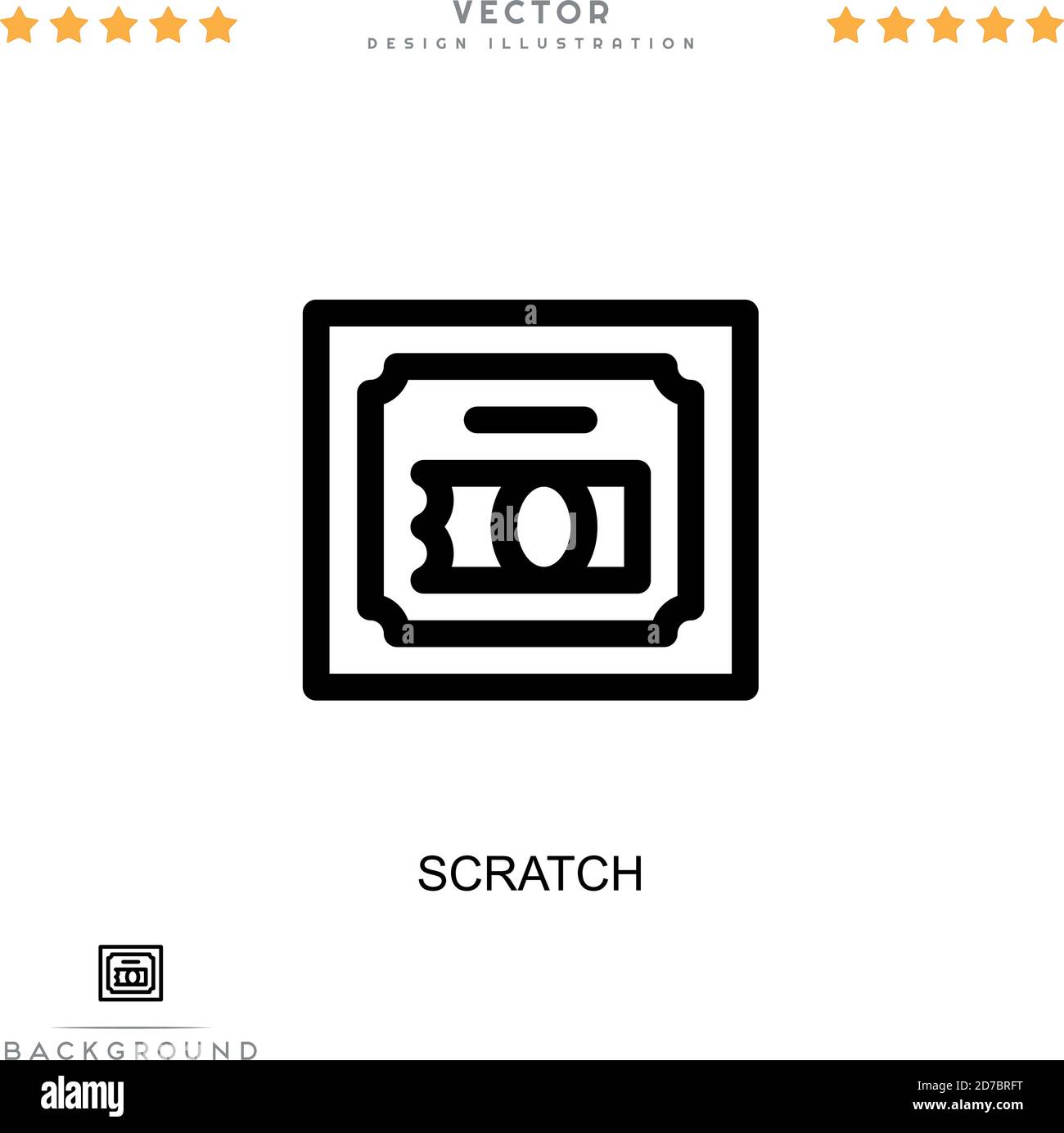 Scratch icon. Simple element from digital disruption collection. Line ...