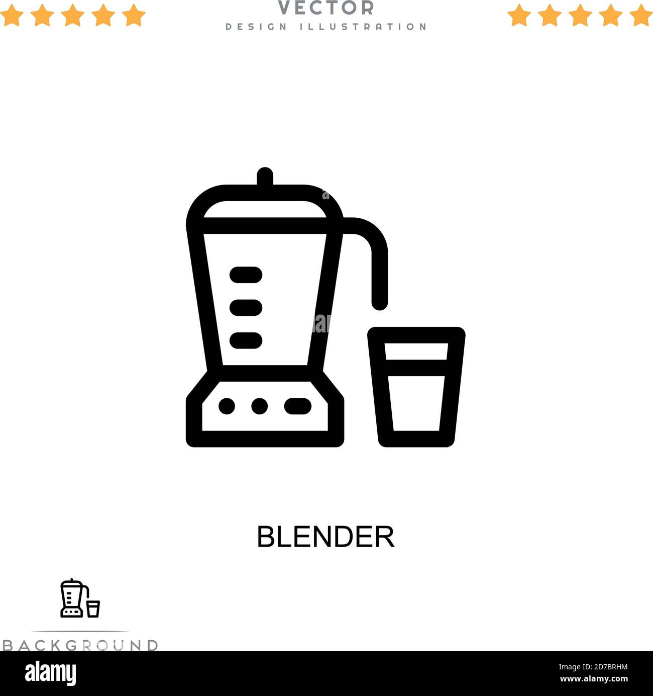 Blender icon. Simple element from digital disruption collection. Line ...