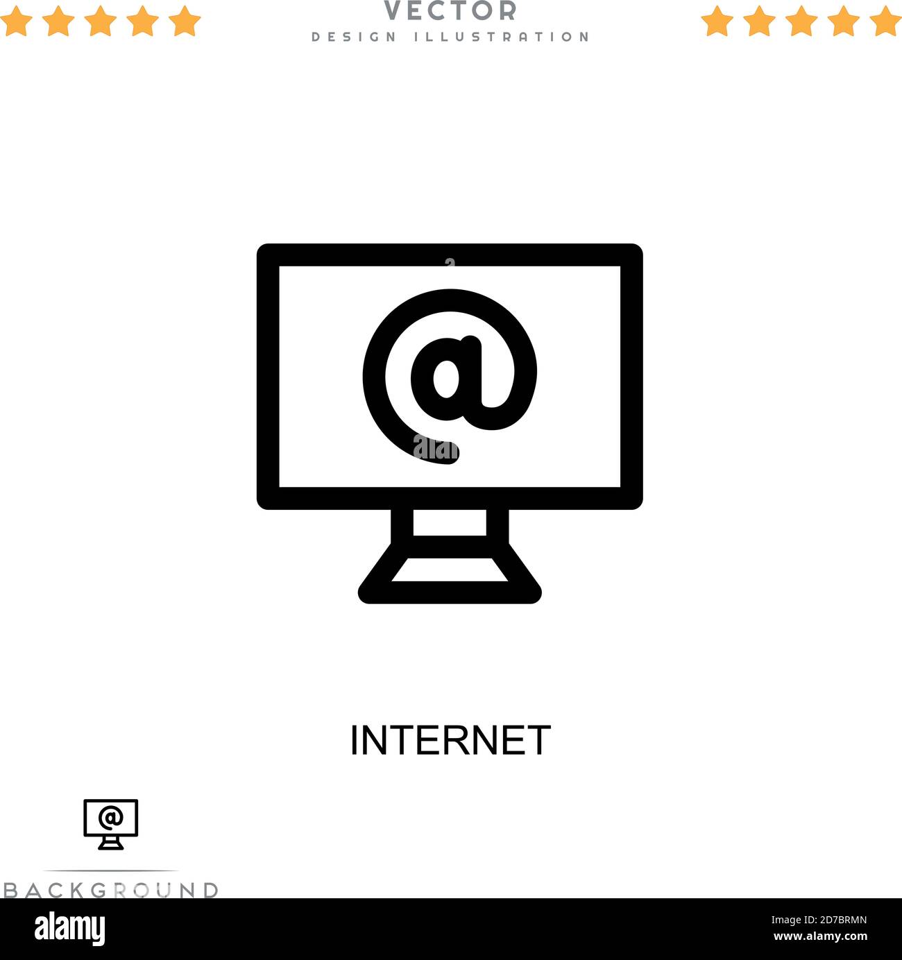 Internet icon. Simple element from digital disruption collection. Line ...
