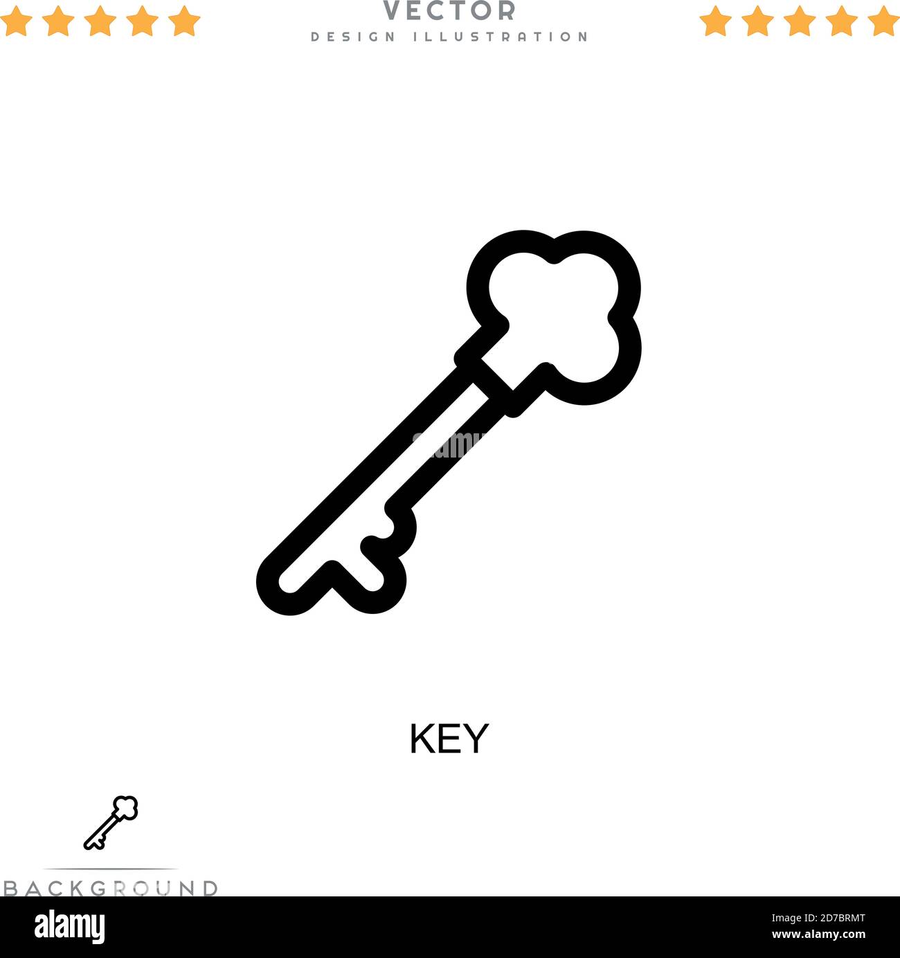 Key icon. Simple element from digital disruption collection. Line Key ...