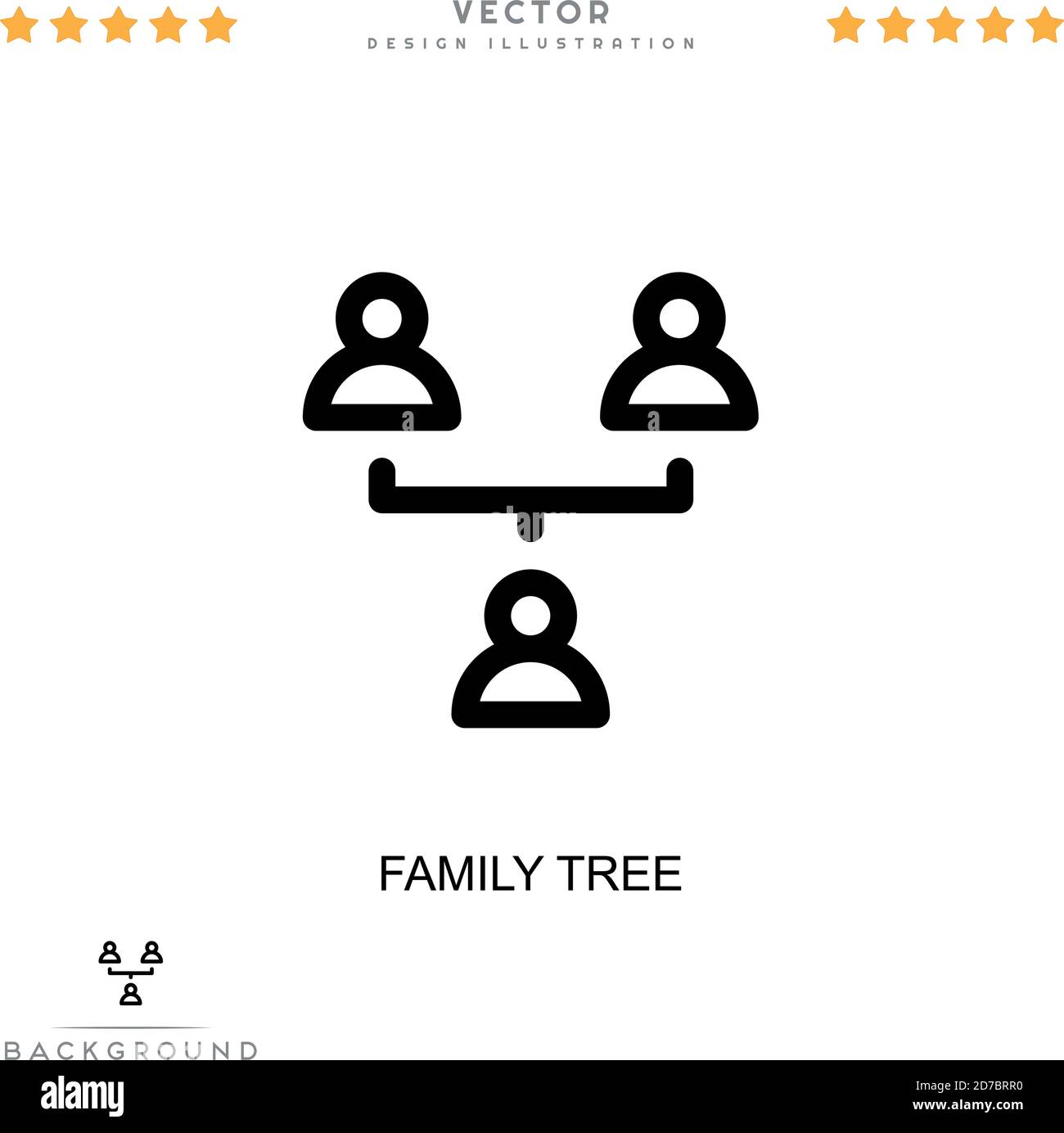 Family tree icon. Simple element from digital disruption collection ...