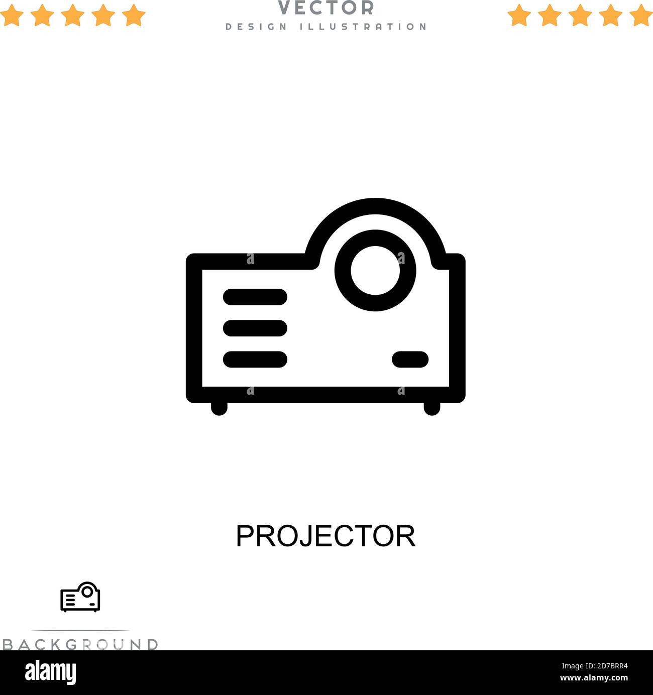 Projector icon. Simple element from digital disruption collection. Line ...