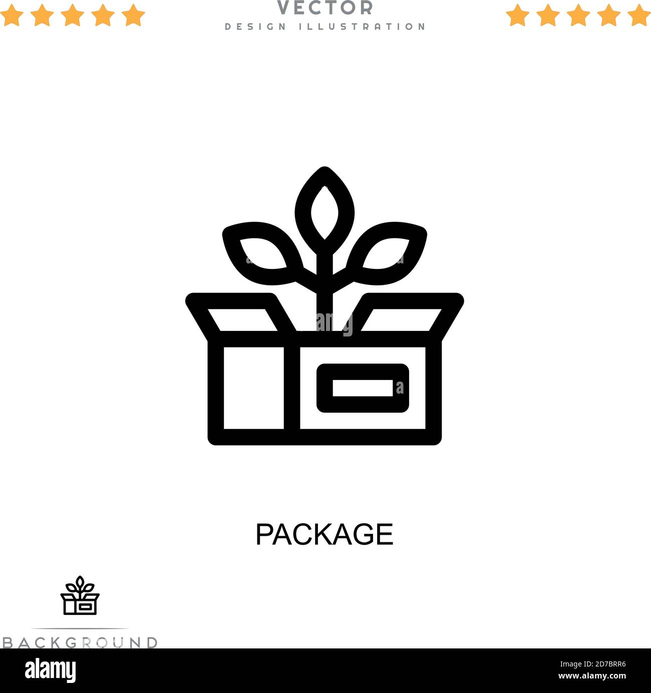 Package icon. Simple element from digital disruption collection. Line ...