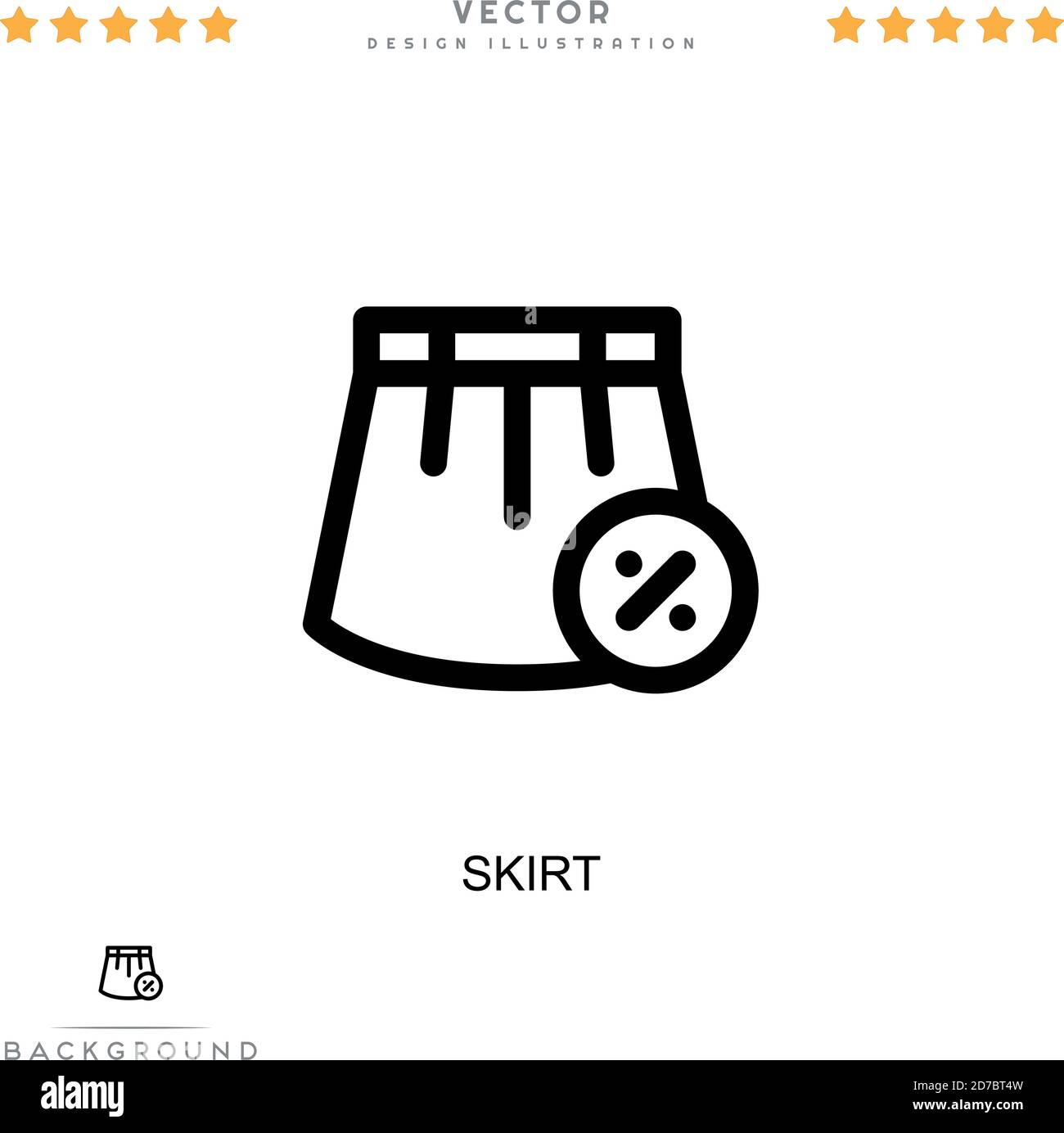 Skirt icon. Simple element from digital disruption collection. Line ...
