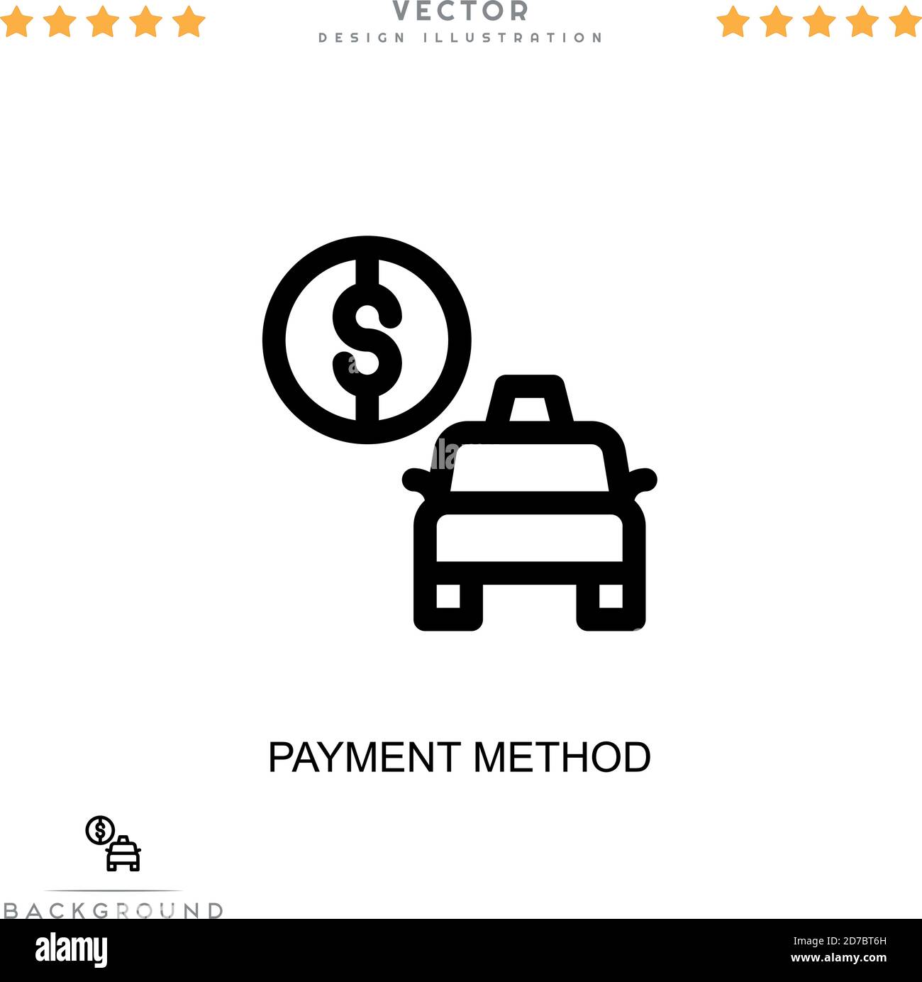 Payment method icon. Simple element from digital disruption collection ...