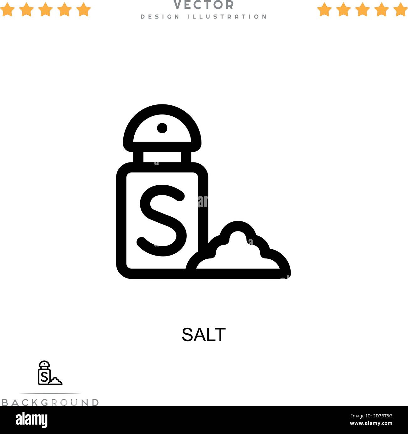 Salt icon. Simple element from digital disruption collection. Line Salt ...