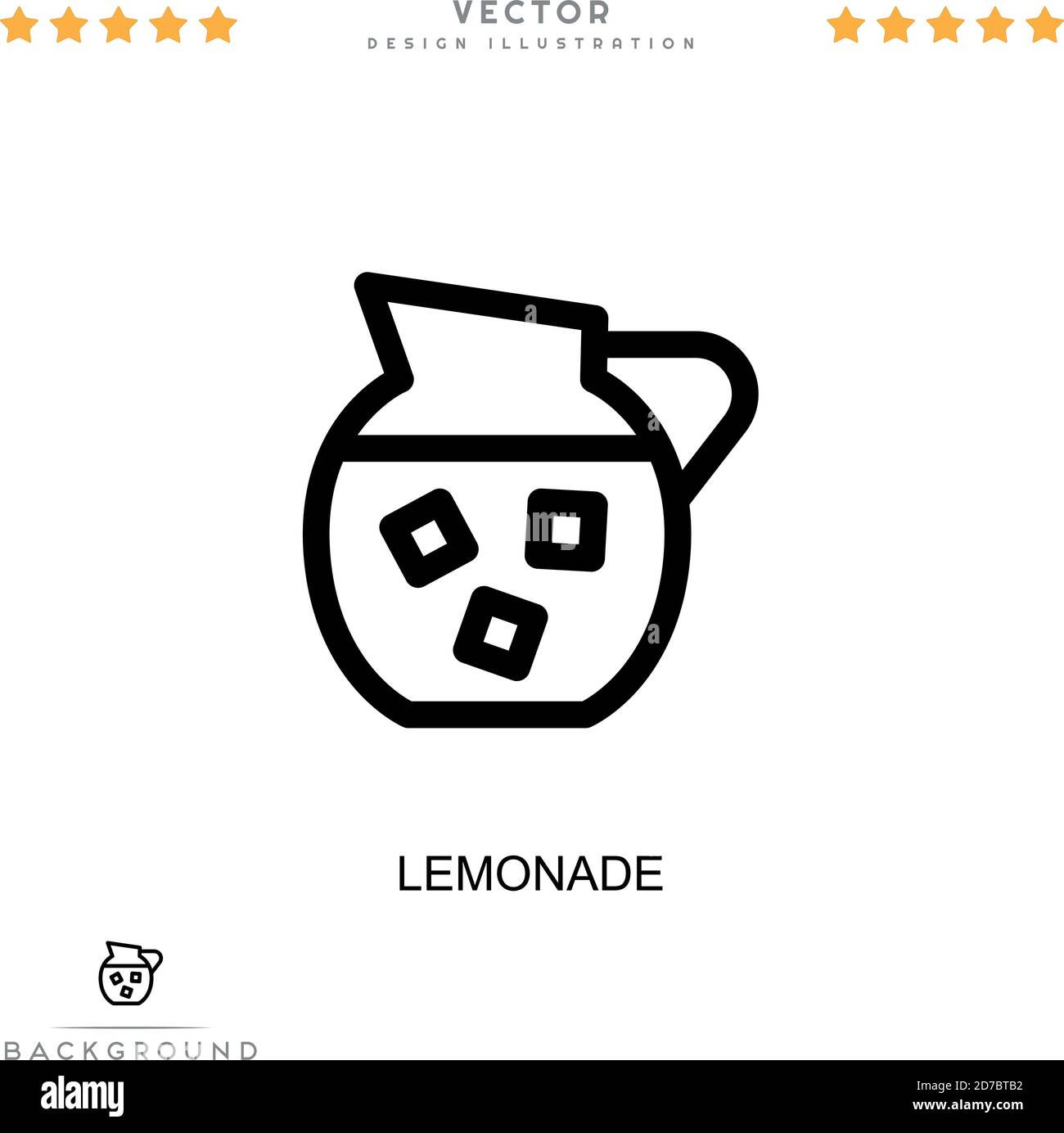 Lemonade icon. Simple element from digital disruption collection. Line ...