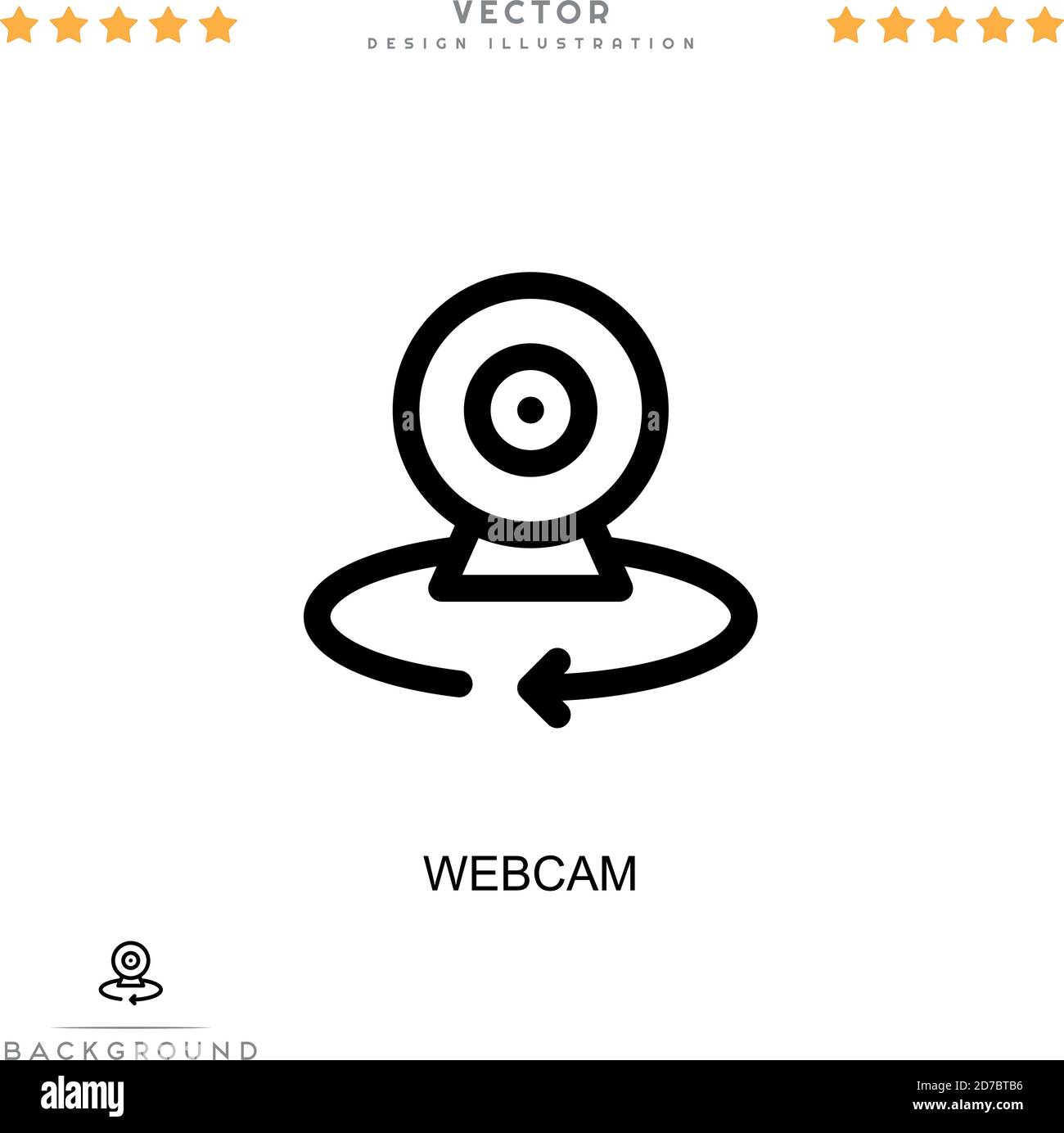 Webcam icon. Simple element from digital disruption collection. Line ...