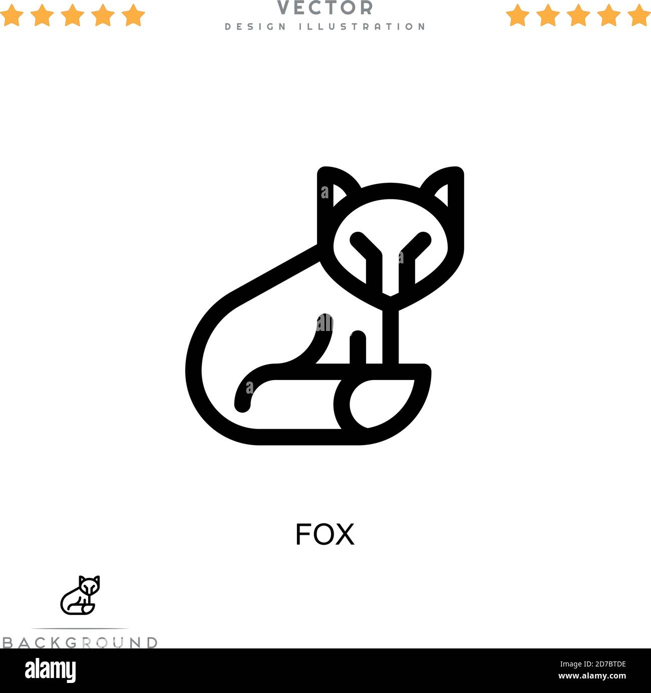 Fox icon. Simple element from digital disruption collection. Line Fox ...