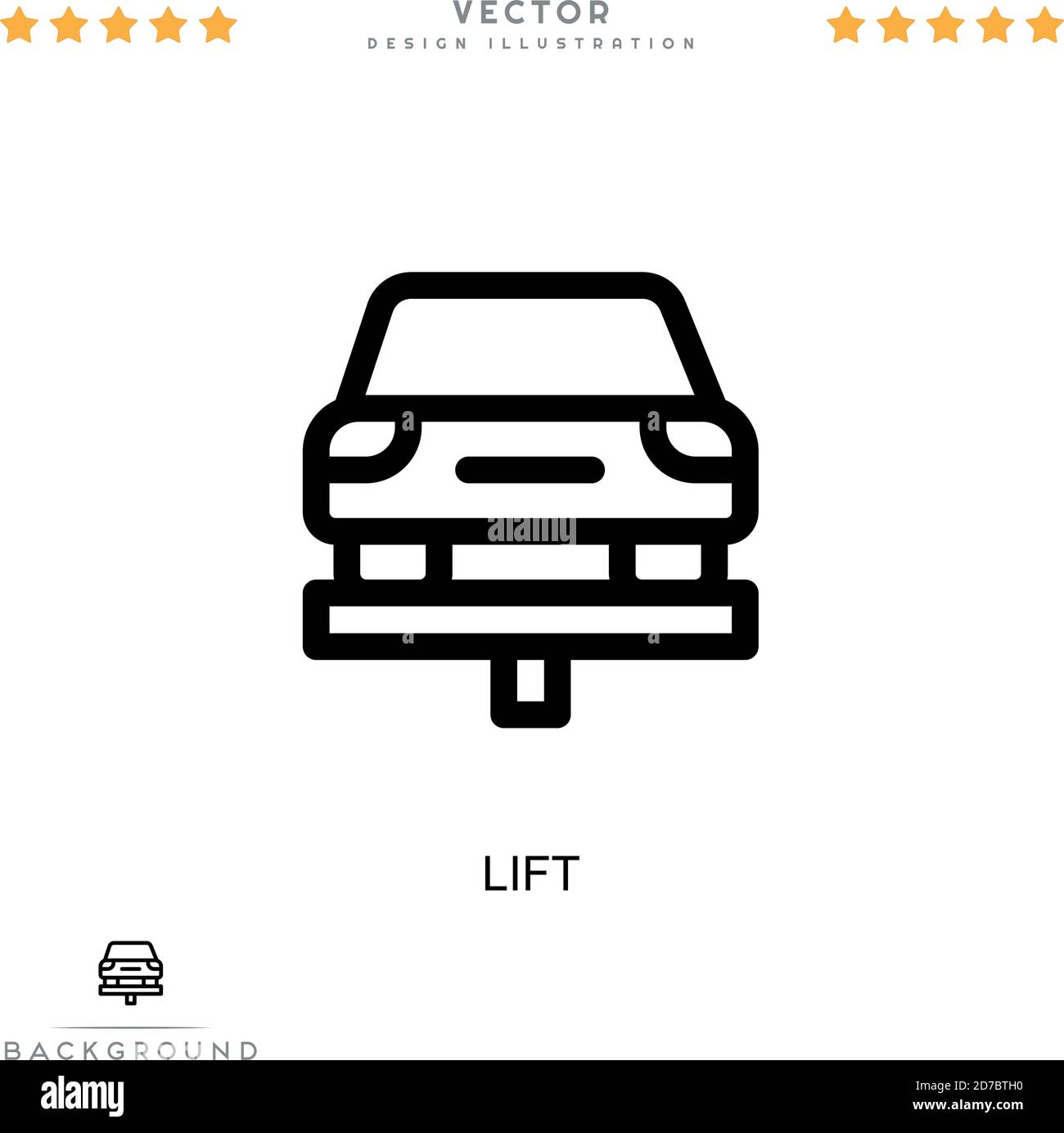 Lift icon. Simple element from digital disruption collection. Line Lift ...