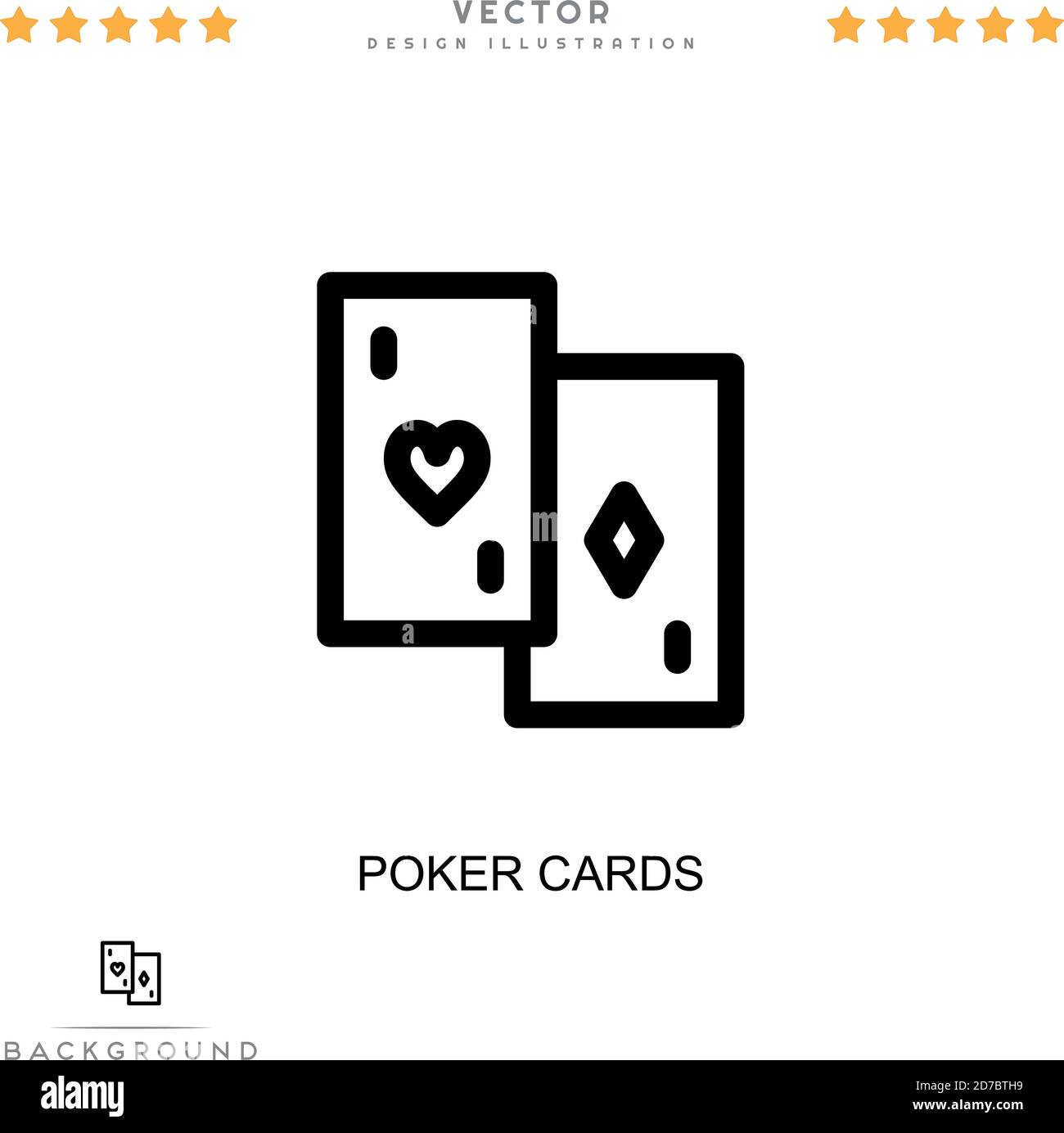 Poker cards icon. Simple element from digital disruption collection ...