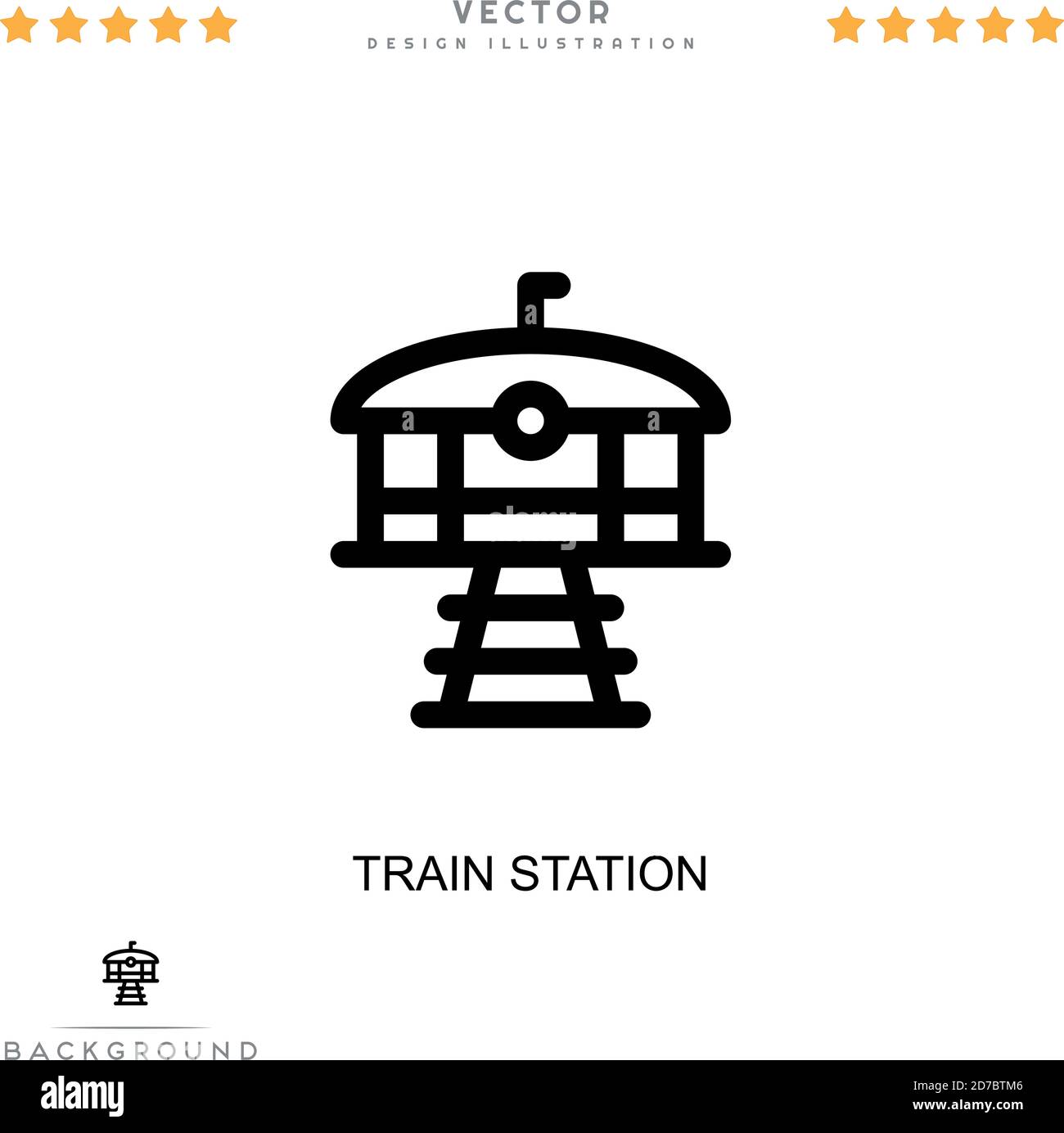 Train station icon. Simple element from digital disruption collection ...