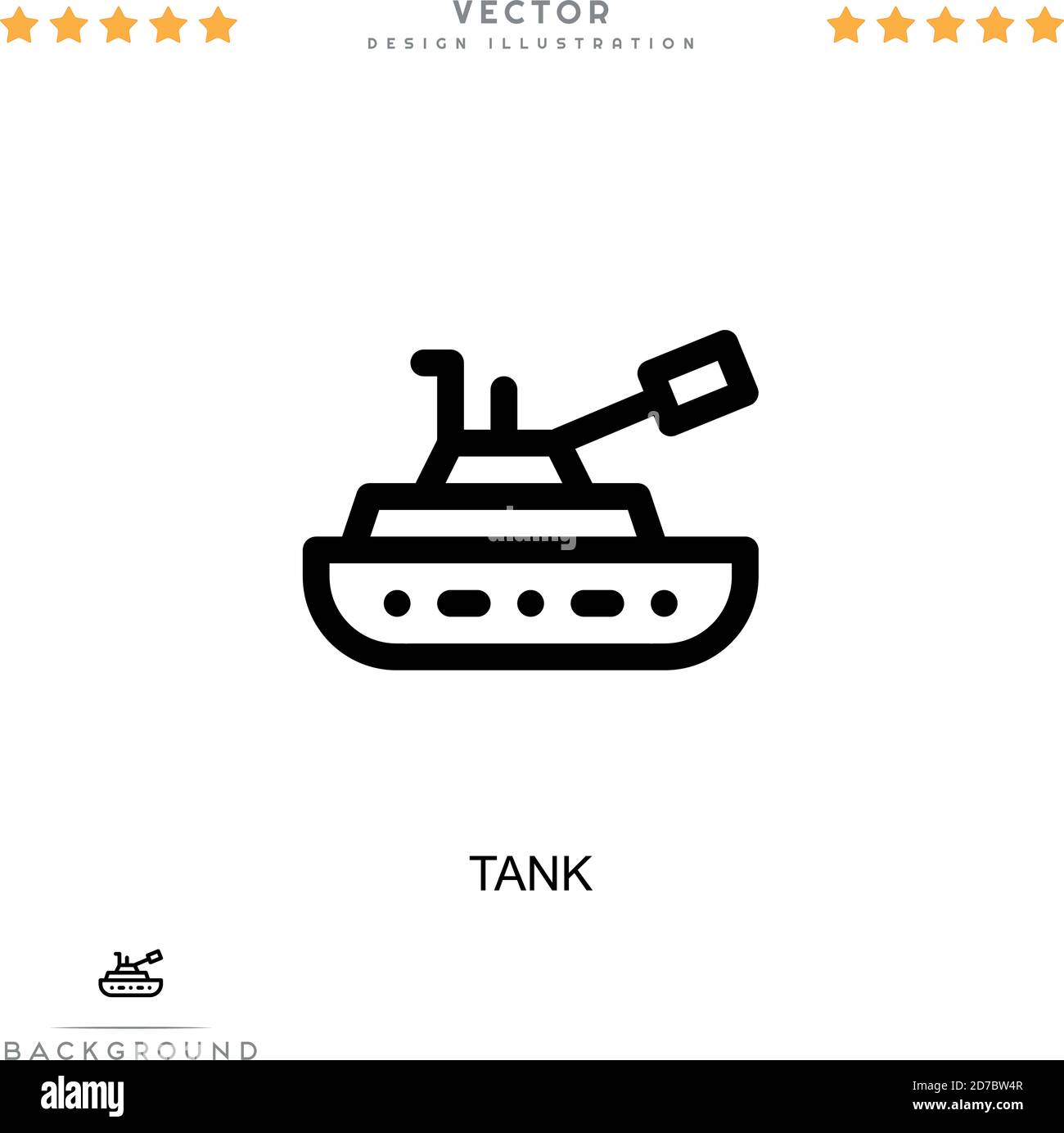 Tank icon. Simple element from digital disruption collection. Line Tank ...