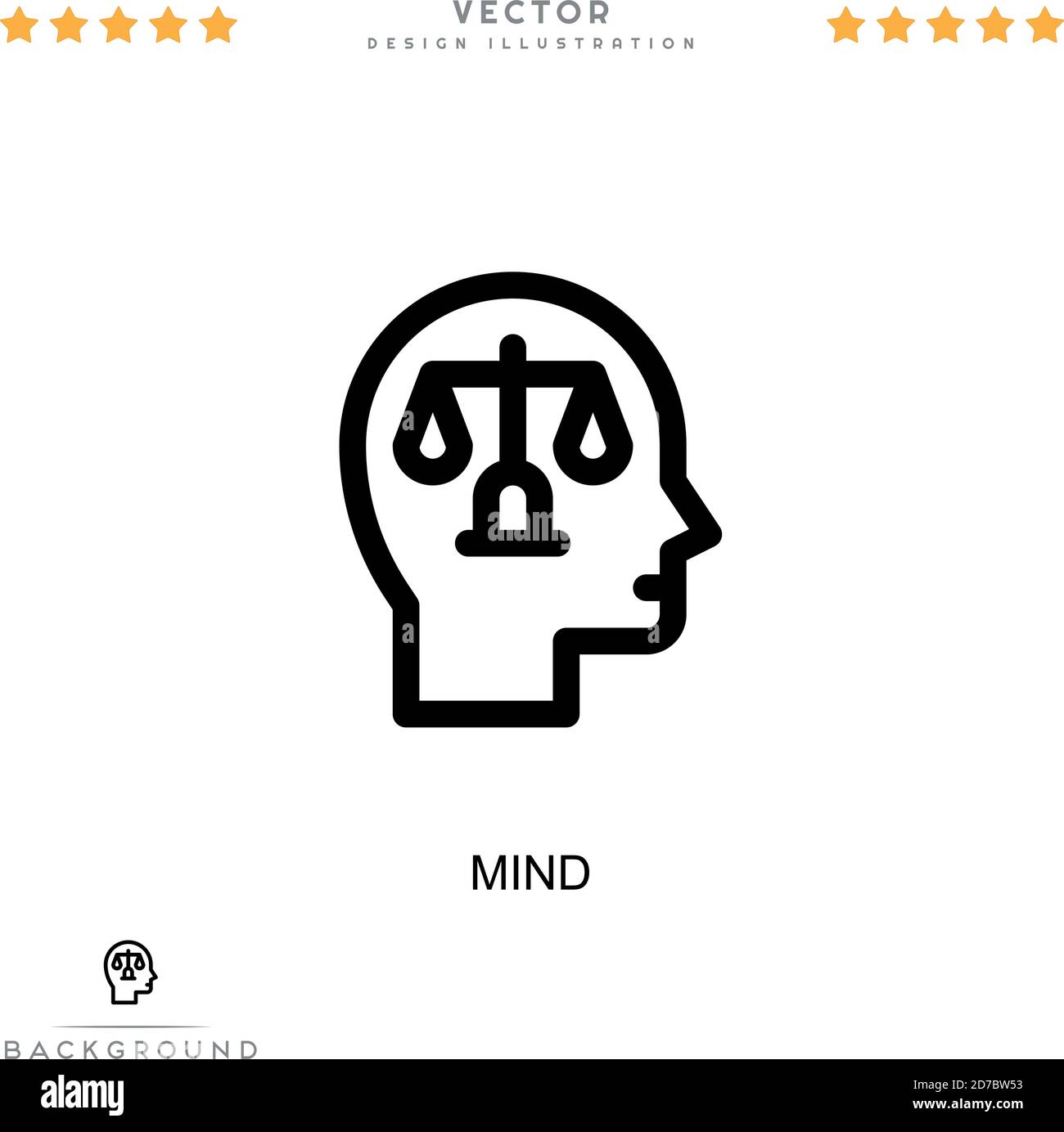 Mind icon. Simple element from digital disruption collection. Line Mind ...