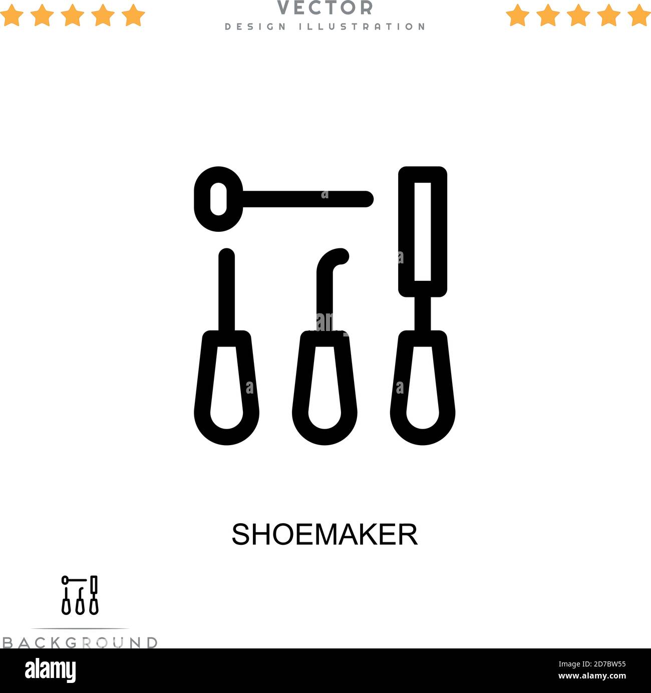 Man sewing machine cobbler Stock Vector Images - Alamy