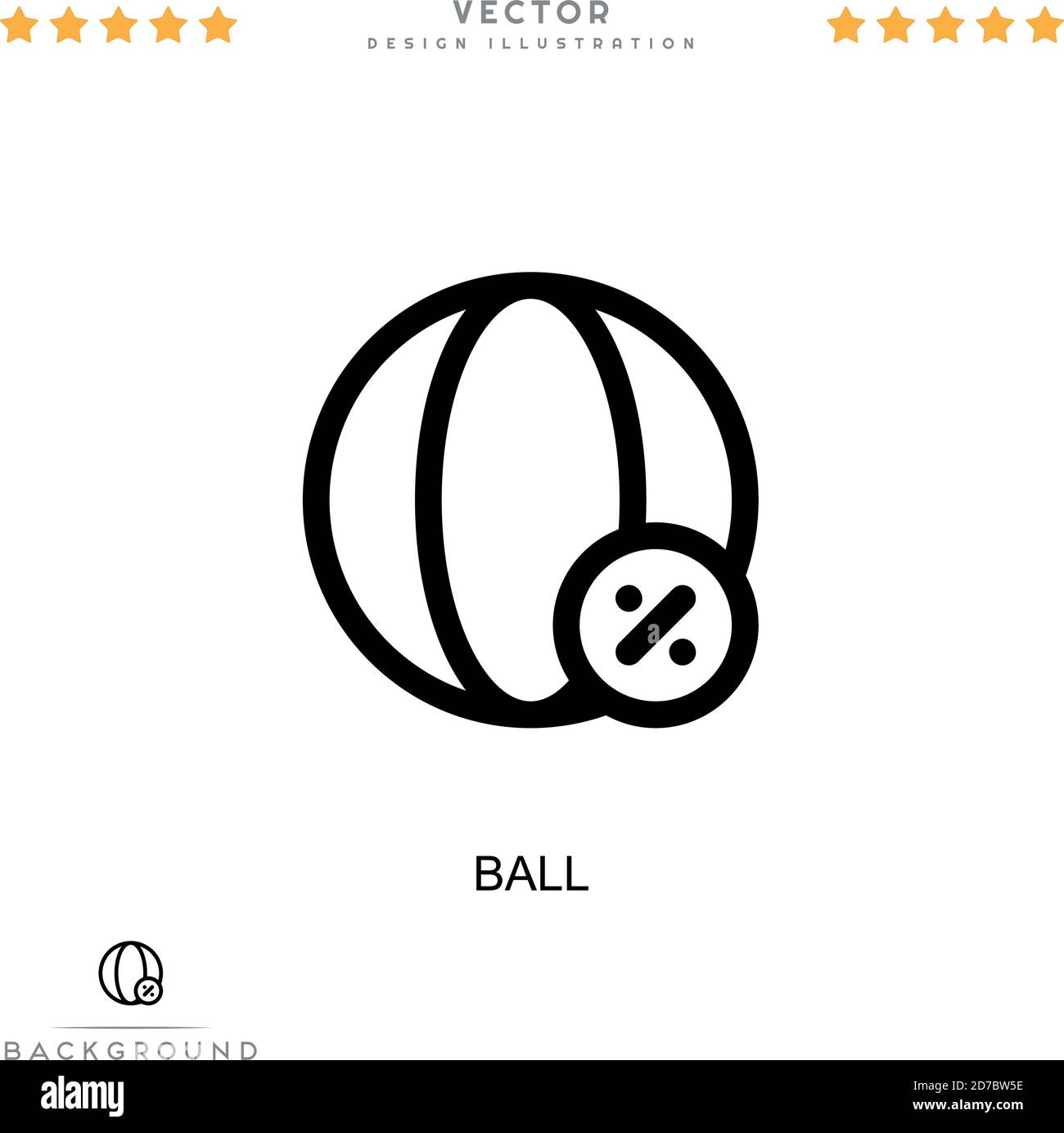 Ball icon. Simple element from digital disruption collection. Line Ball ...