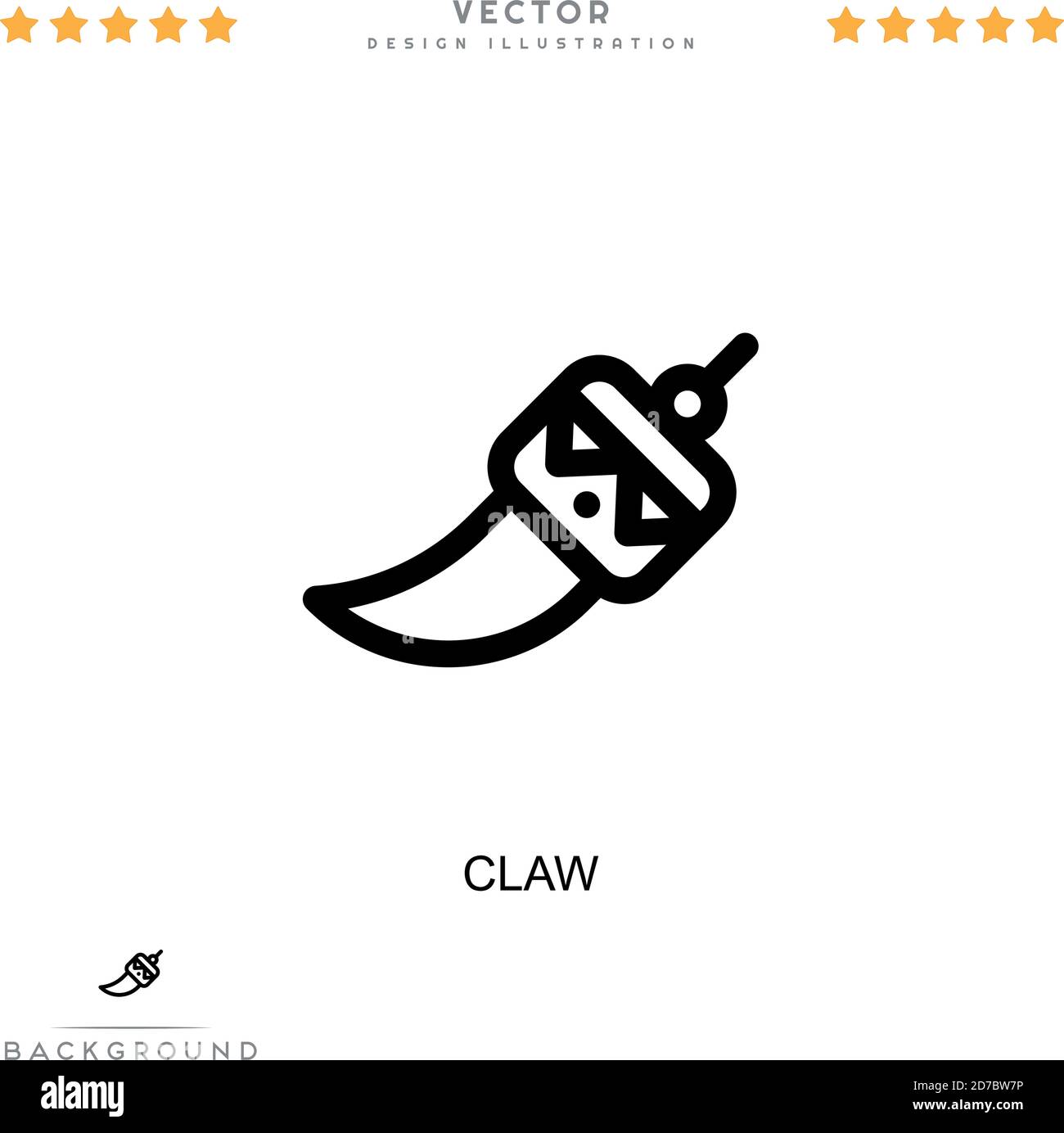 Claw icon. Simple element from digital disruption collection. Line Claw ...