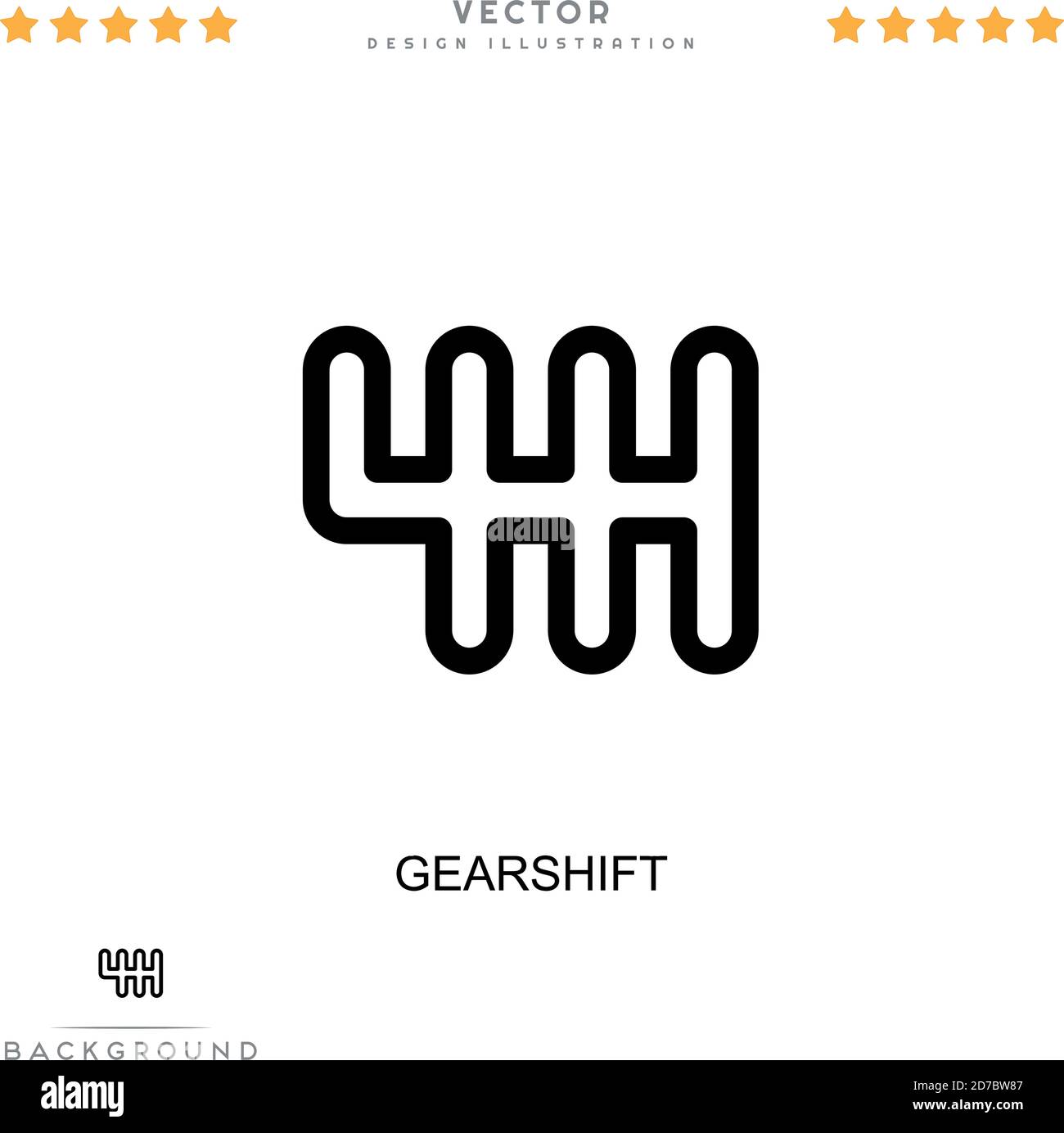 Gearshift icon. Simple element from digital disruption collection. Line Gearshift icon for ...
