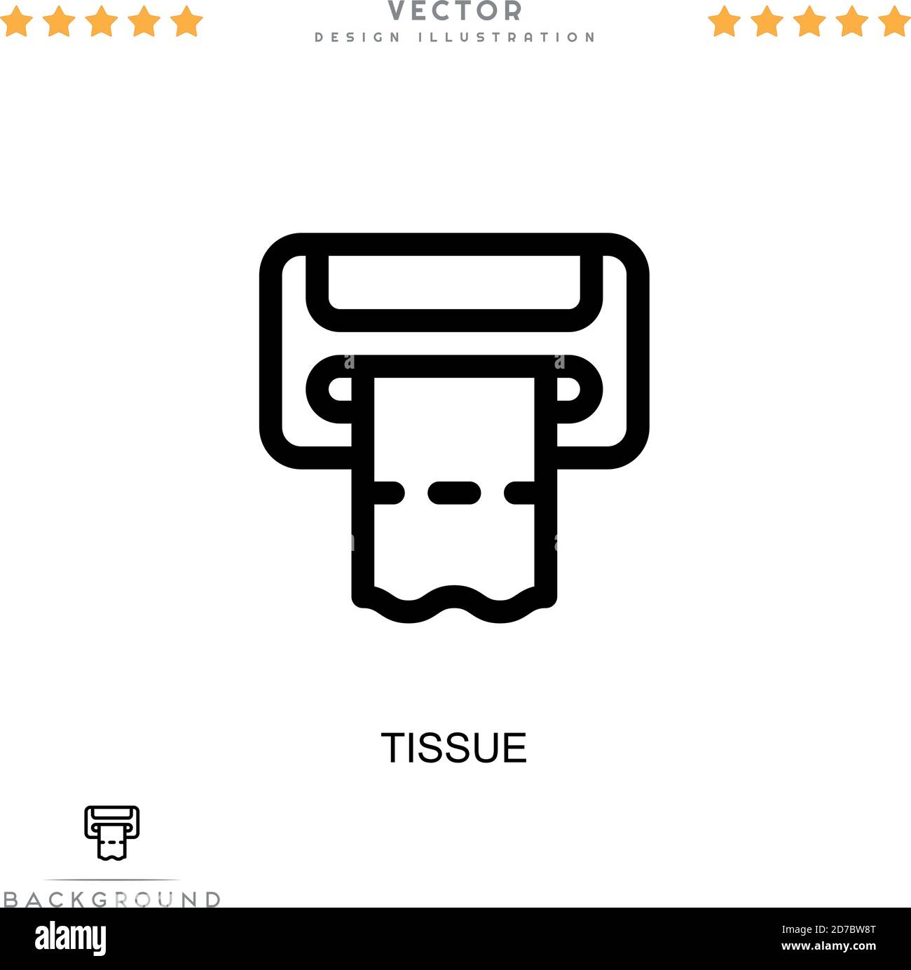 Tissue icon. Simple element from digital disruption collection. Line ...