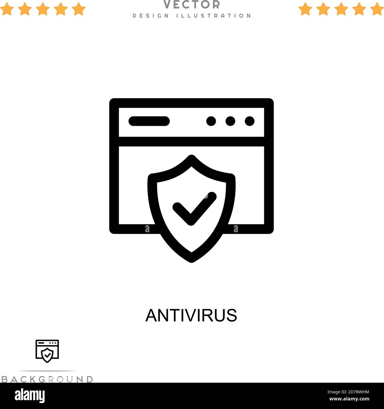 Antivirus icon. Simple element from digital disruption collection. Line ...