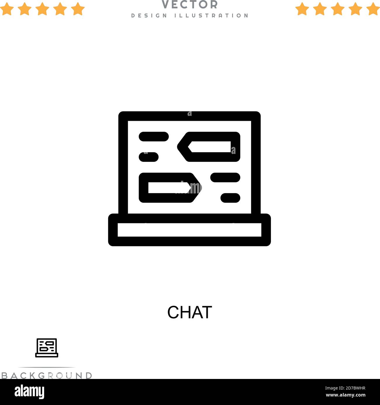 Chat icon. Simple element from digital disruption collection. Line Chat ...