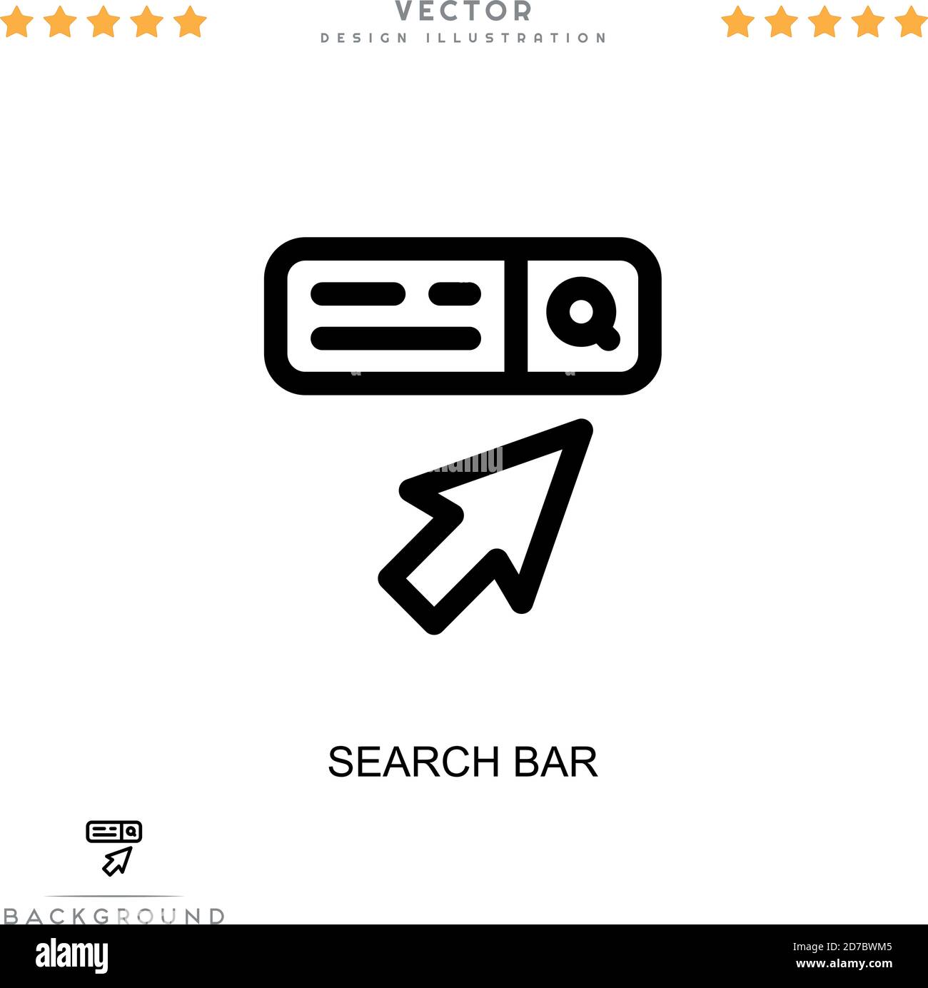 Search bar icon. Simple element from digital disruption collection ...