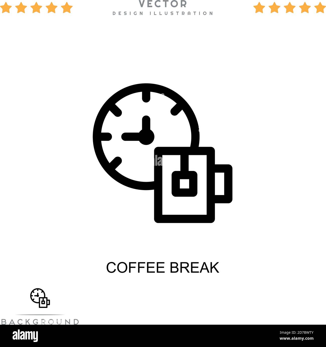 Coffee break icon. Simple element from digital disruption collection ...