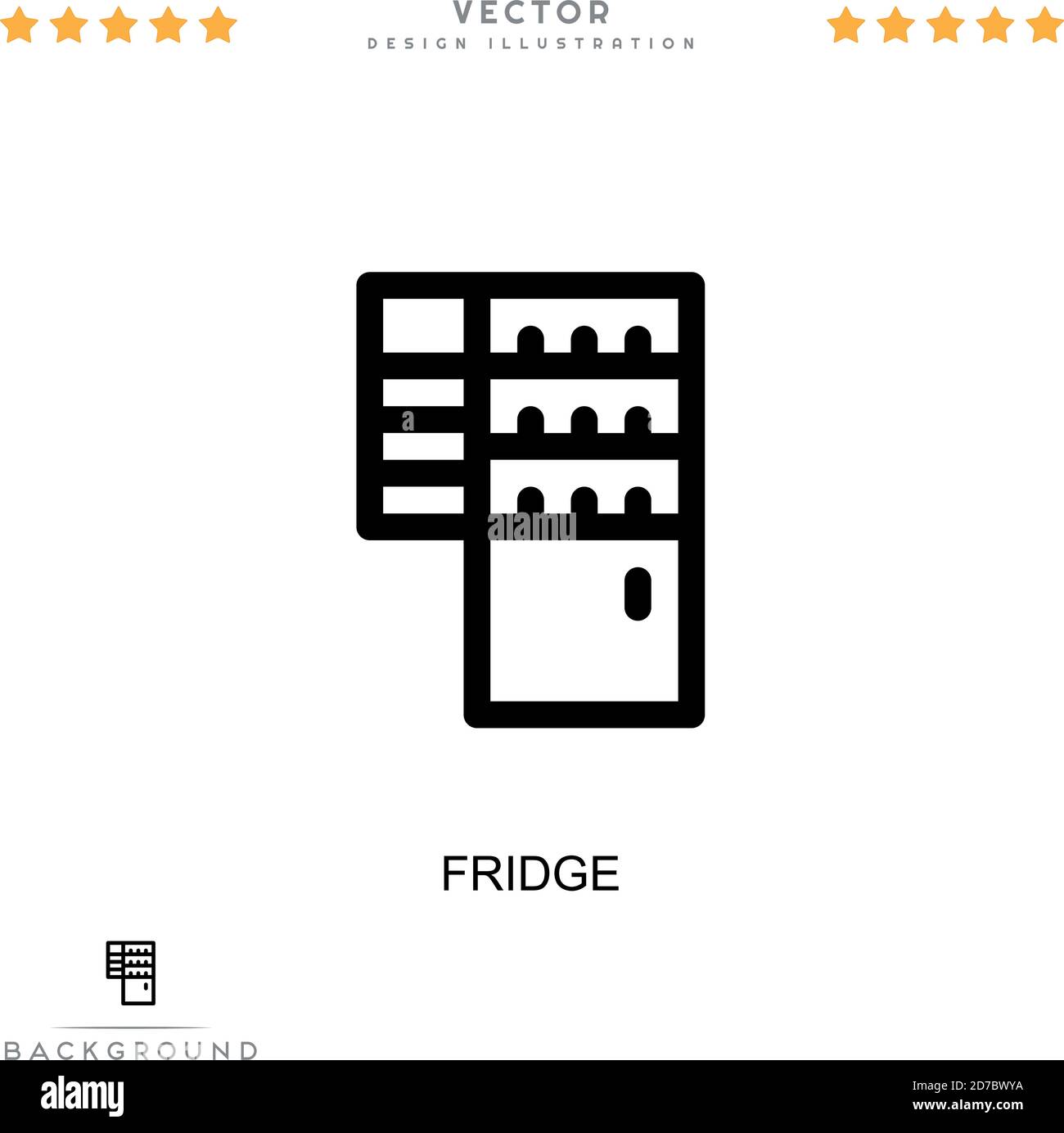 Fridge icon. Simple element from digital disruption collection. Line ...