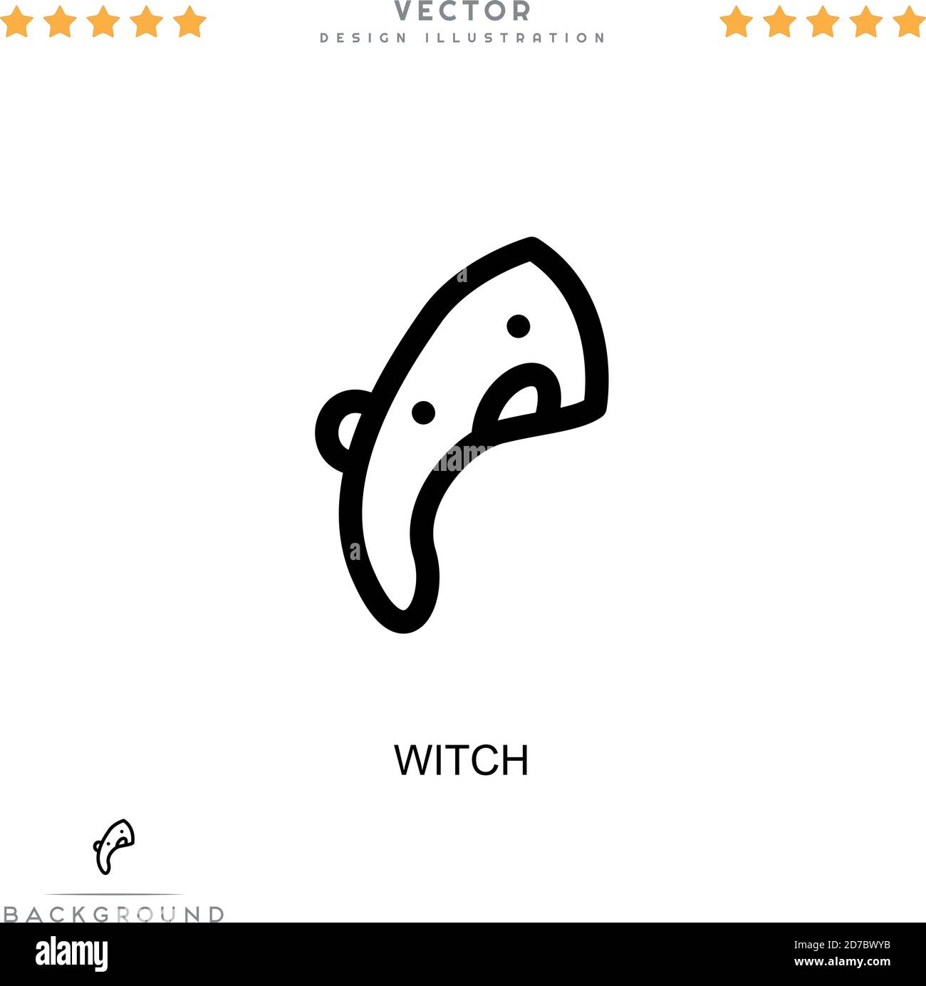 Witch icon. Simple element from digital disruption collection. Line ...