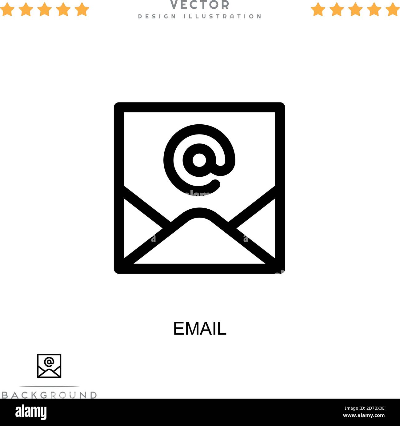 Email icon. Simple element from digital disruption collection. Line ...