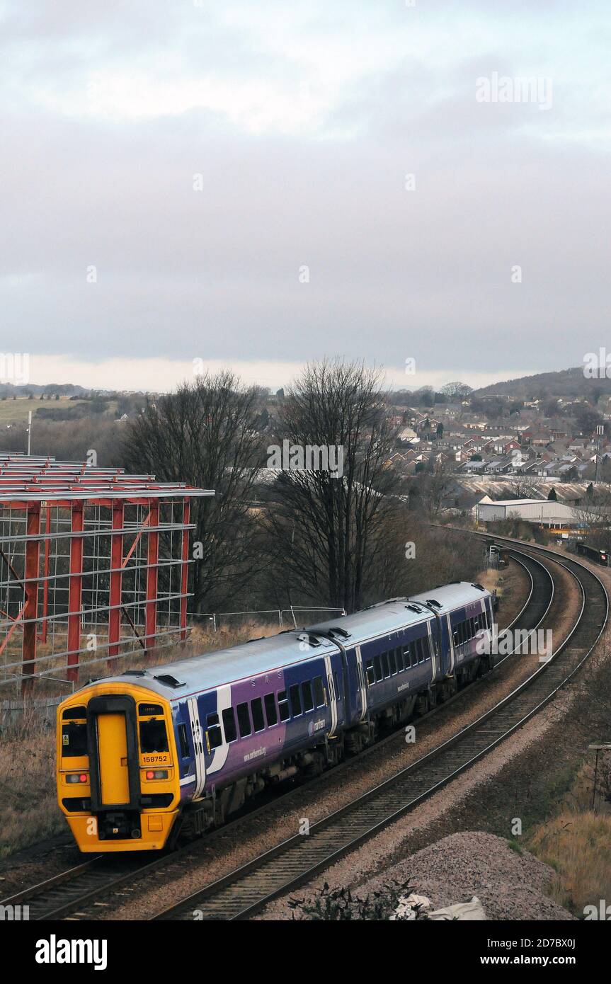 158752 northbound at Tapton Junction Stock Photo - Alamy