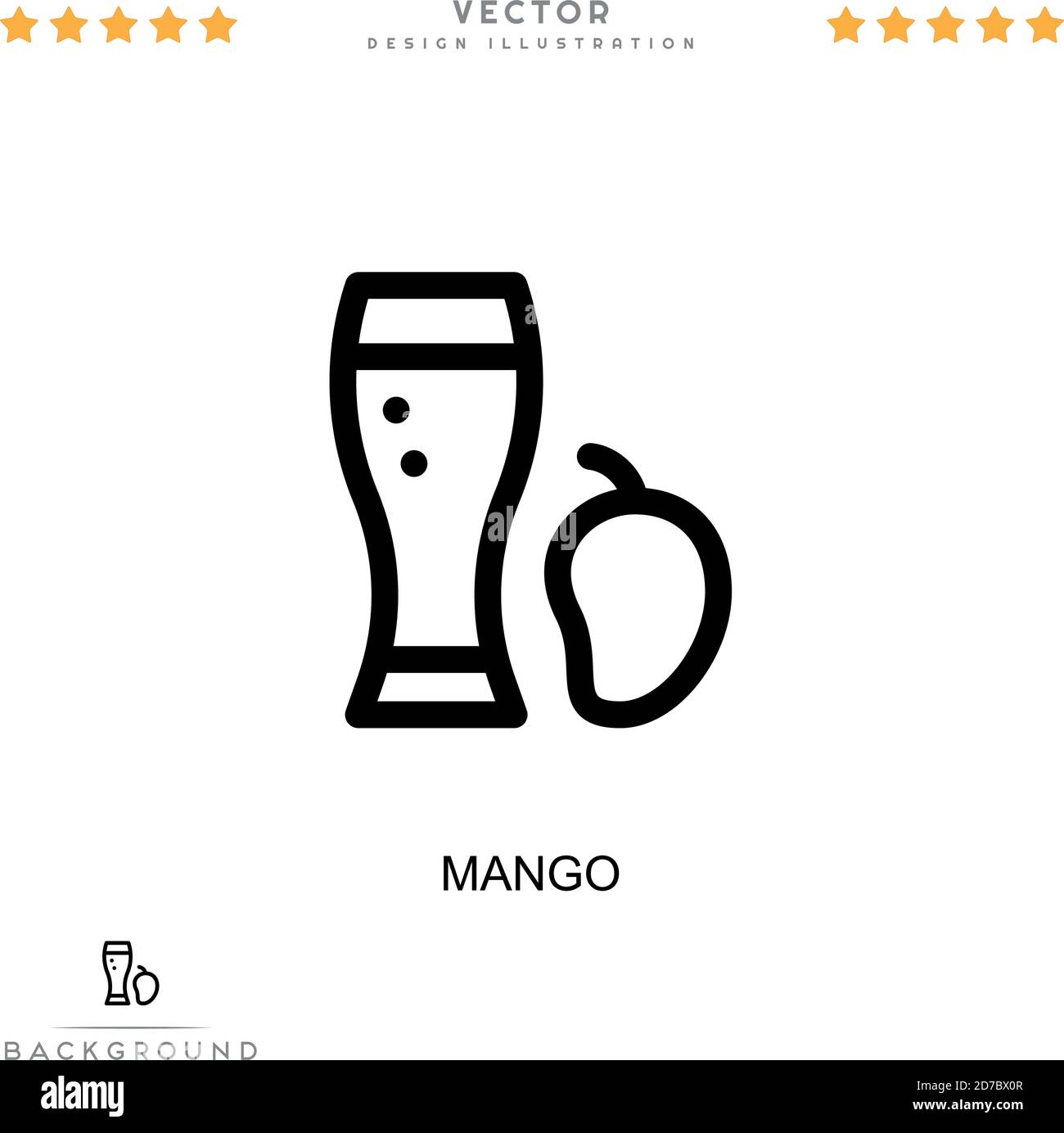 Mango icon. Simple element from digital disruption collection. Line ...