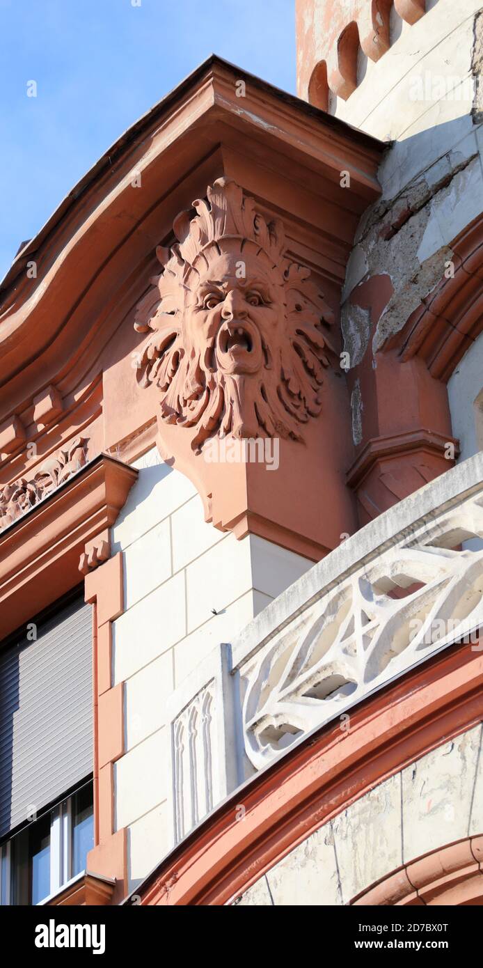 Art nouveau style building detail at Glavni Trg in Maribor Stock Photo ...